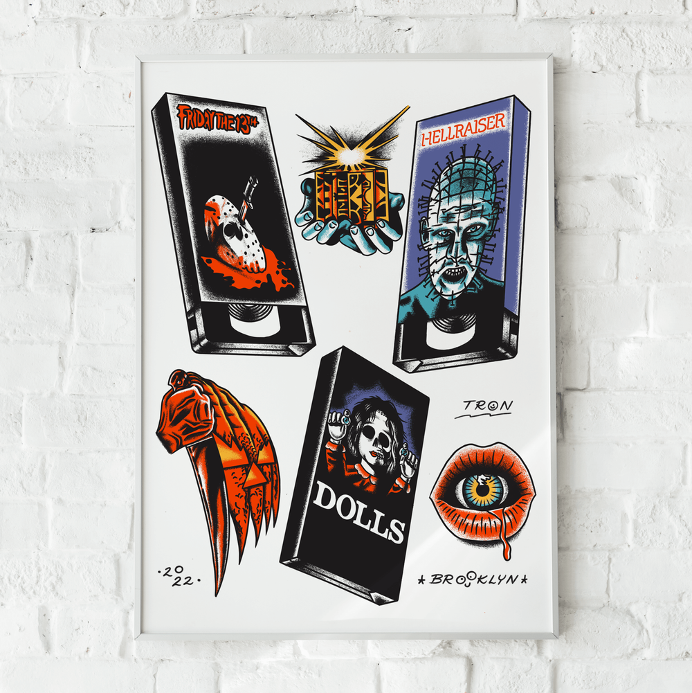 Horror Movie Tattoo Flash