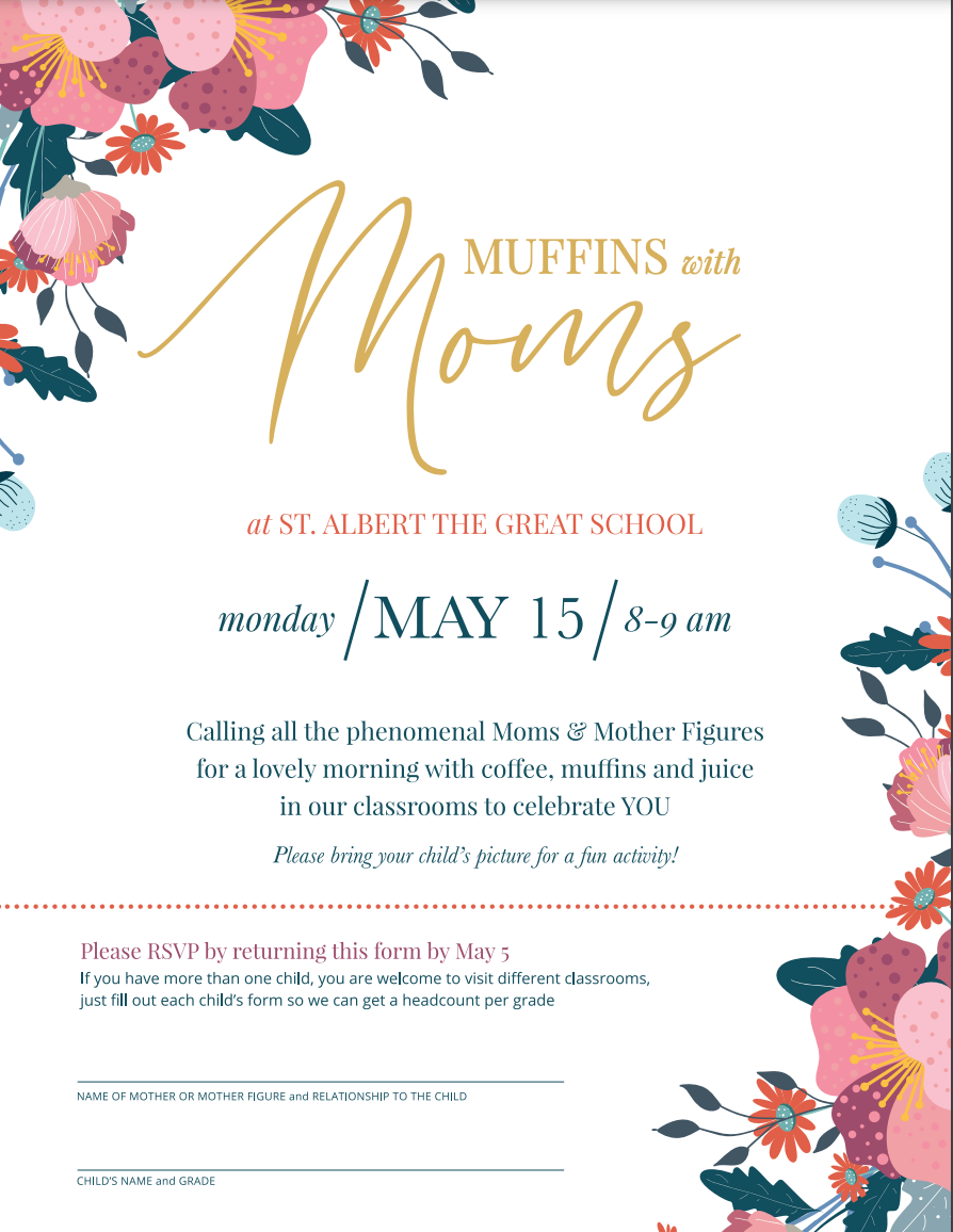Muffins With Mom Invitation