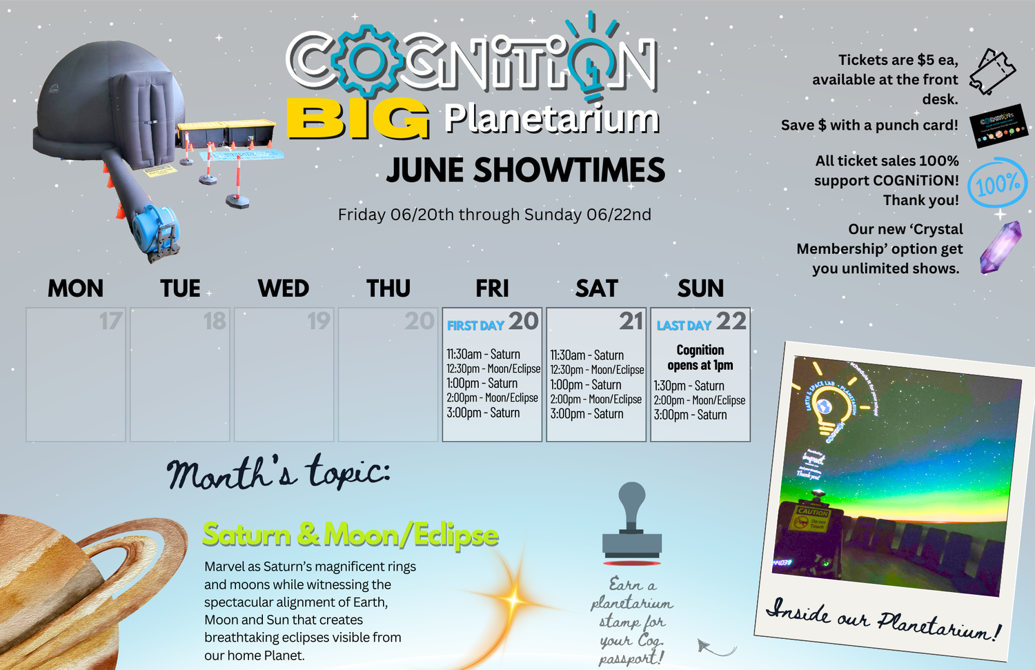 Planetarium — COGNiTiON Science & Discovery Center | 501(c)(3) Nonprofit