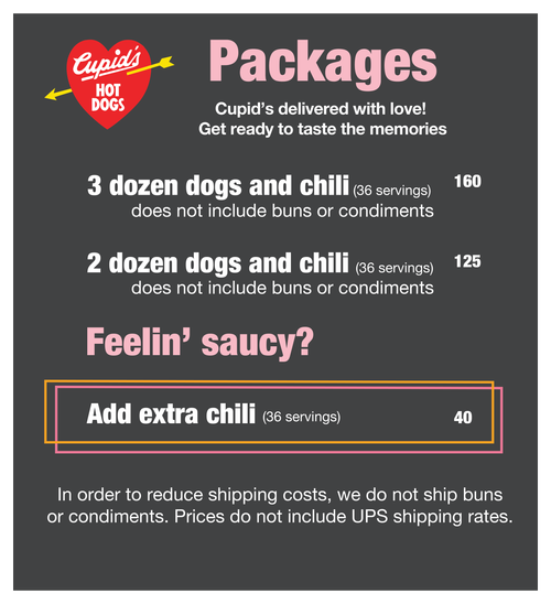 Cupid's Hot Dogs Ships Nationwide. — Cupid's Hot Dogs