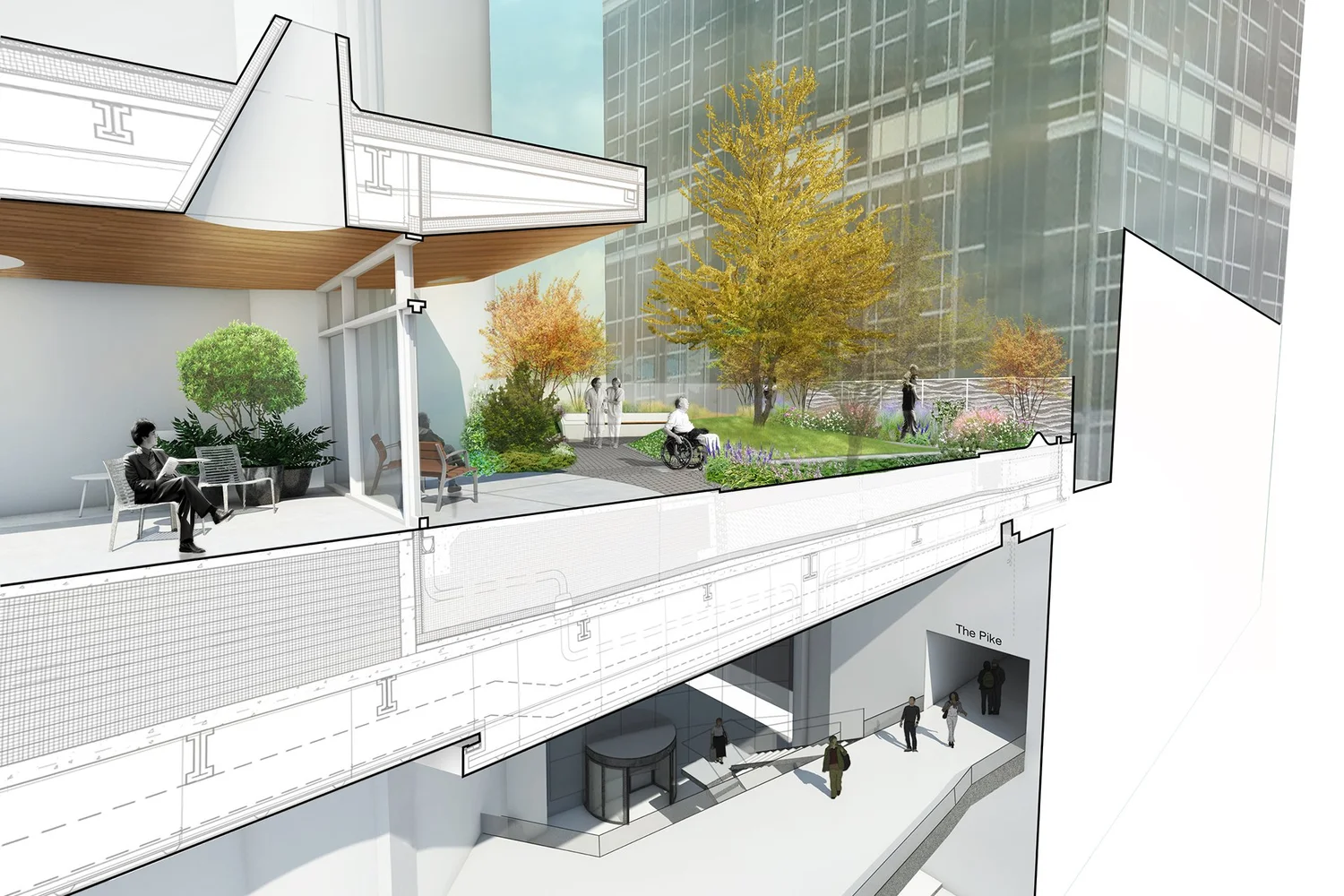 BWH Tower Building Healing Garden — Klopfer Martin Design Group