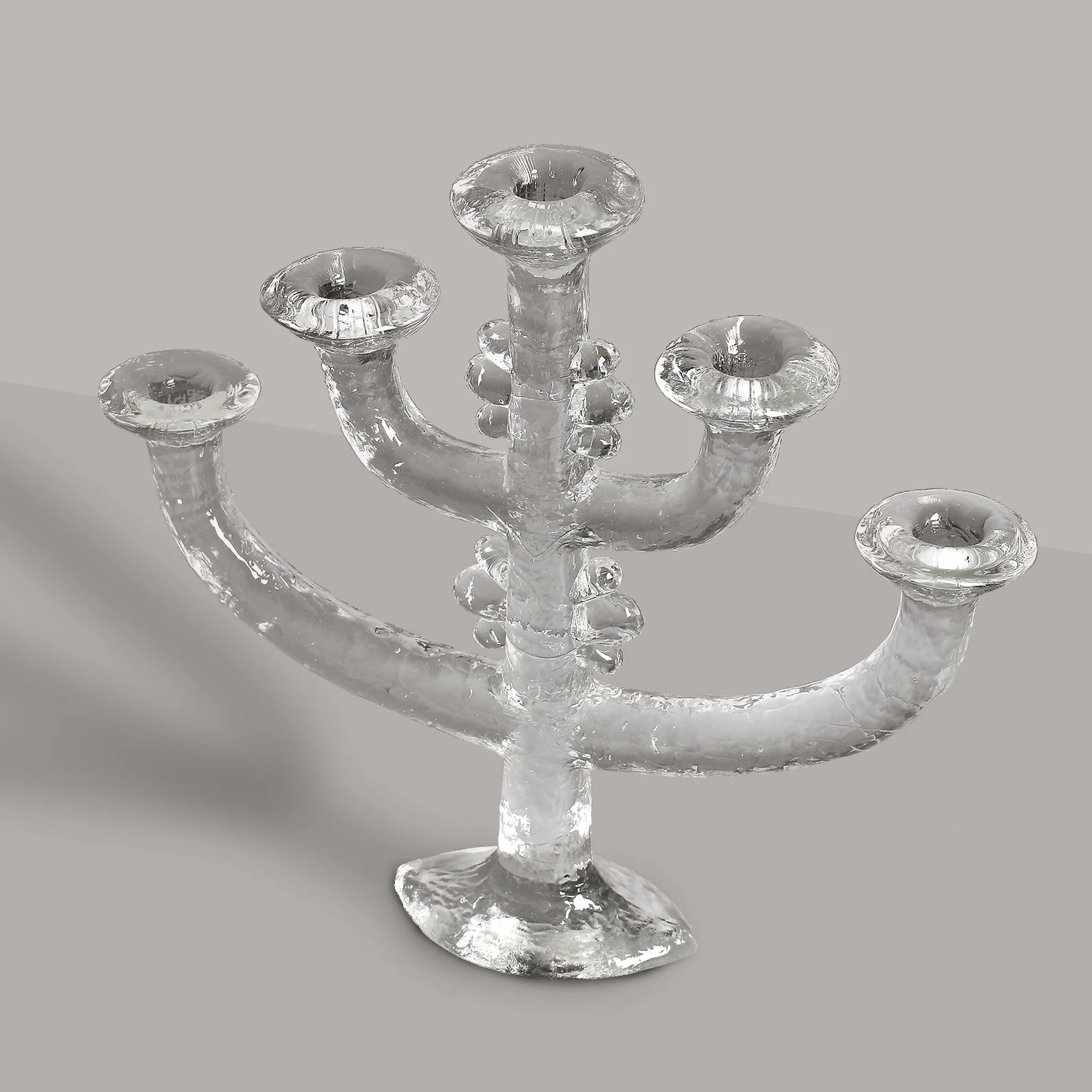 Pair of glass candlesticks by Staffan Gellerstedt — Relic London