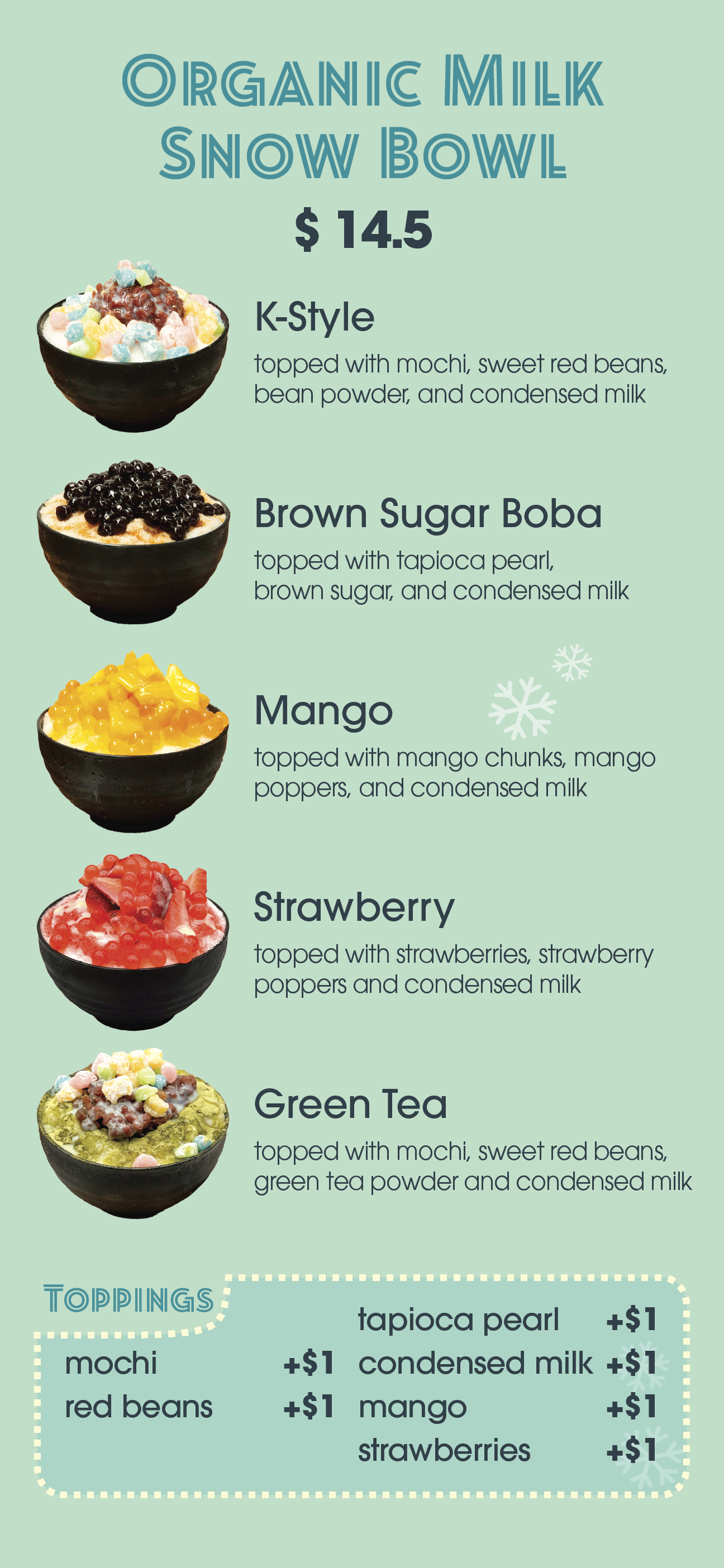 Menu — Maui Bubble Tea