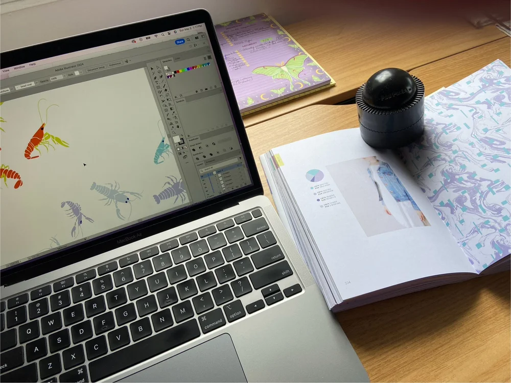 A Surface Pattern Design Follow-Along: Creating a Crayfish Design — By ...