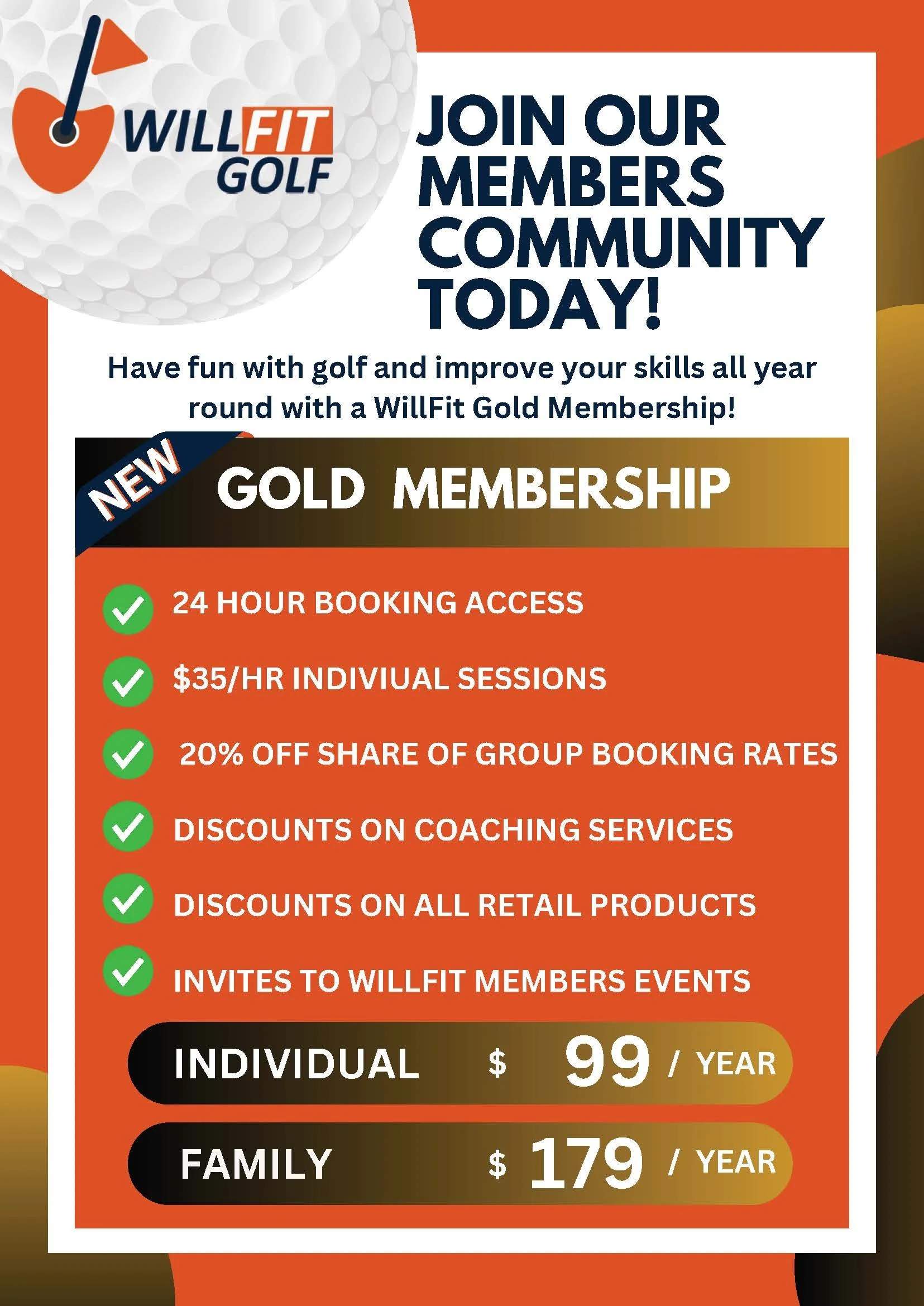 Session Pricing — Willfit Golf Pty Ltd