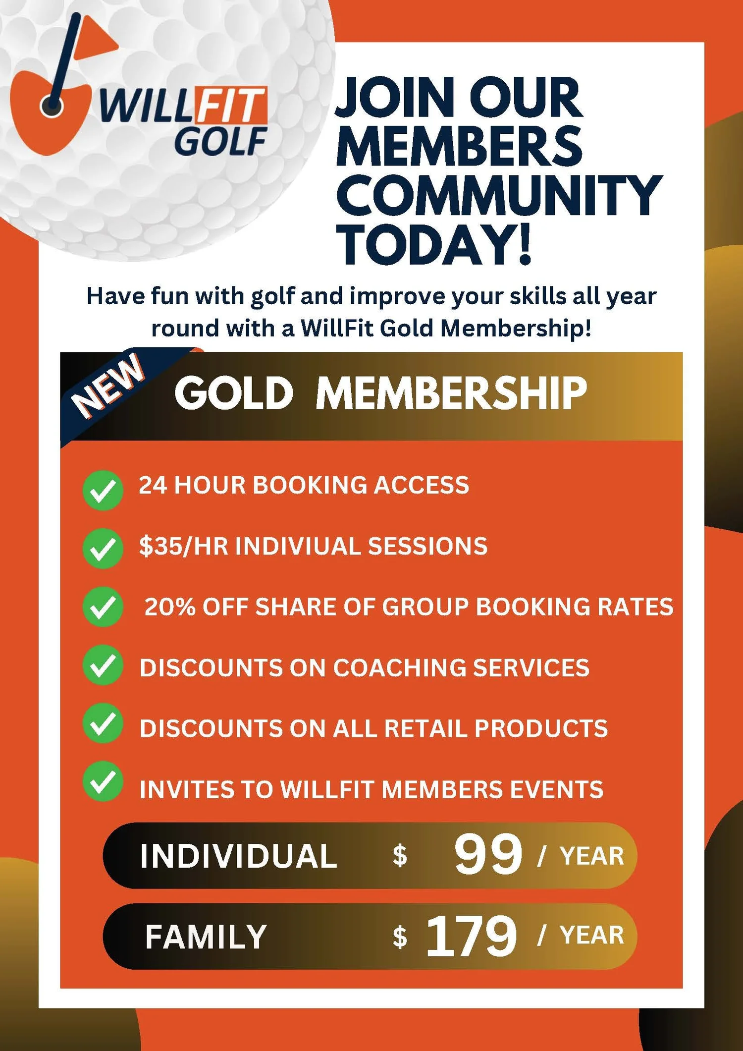 Become A Member — Willfit Golf Pty Ltd