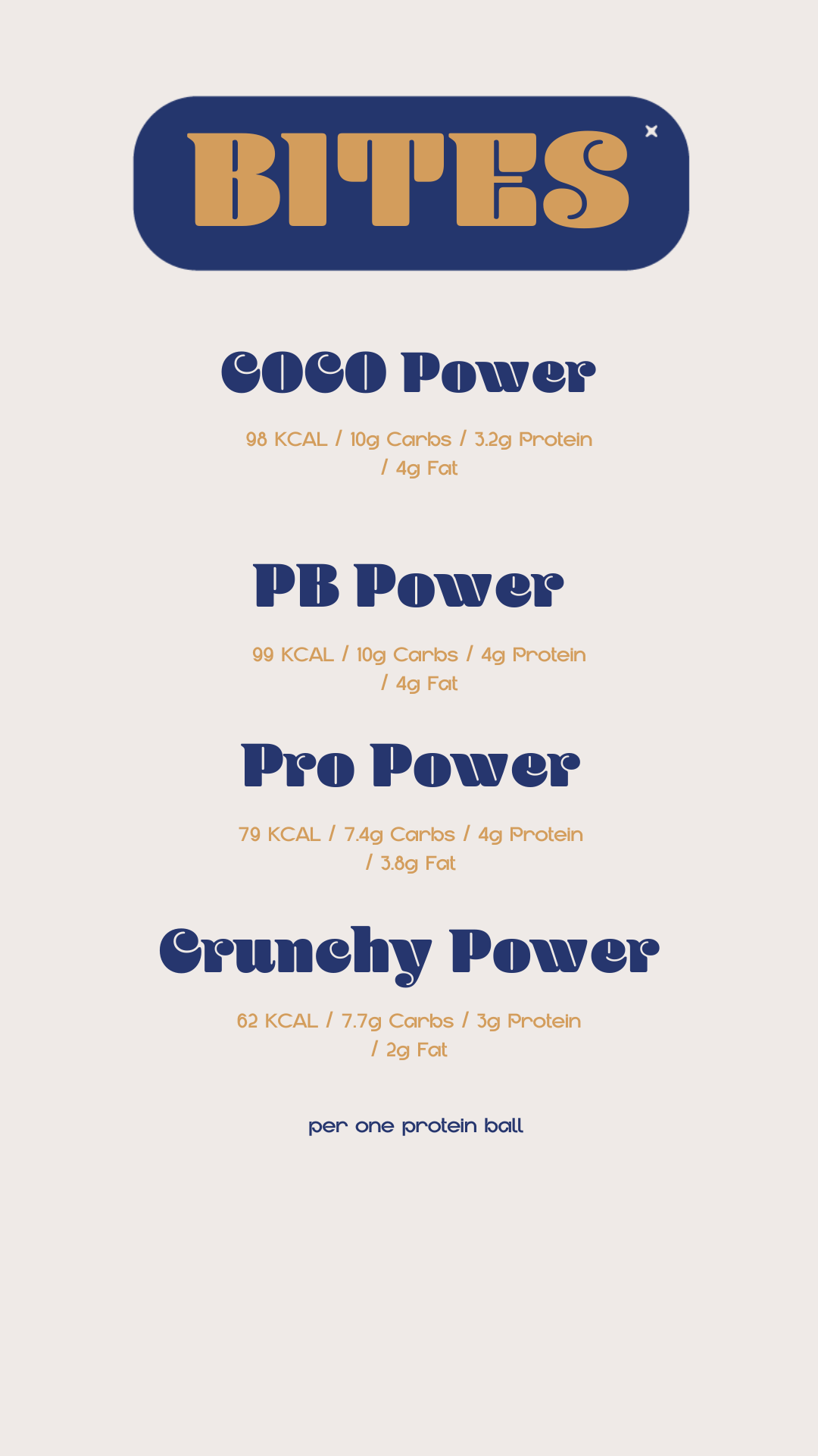 Nutrition Facts — Say Suco