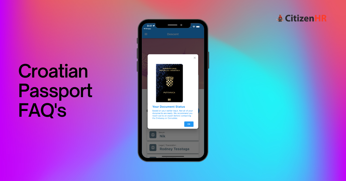 CitizenHR: Croatian Passport FAQ’s — CitizenHR