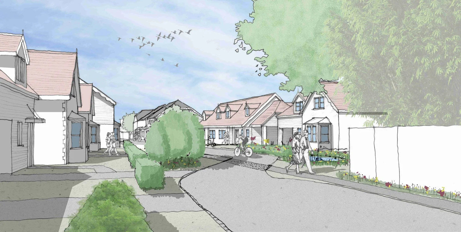 Landscape-led edge of village housing masterplan in Emsworth, Hampshire ...