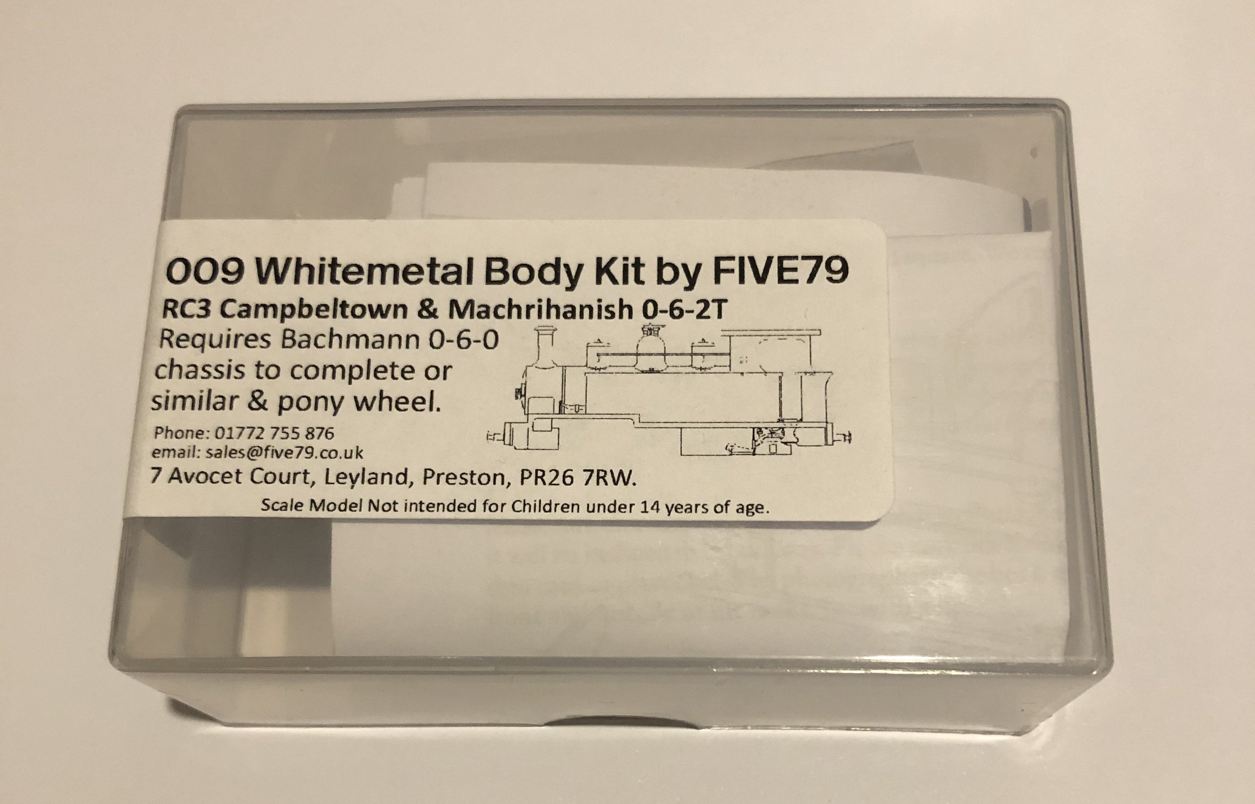 RC10 - Avonside 'Elidir' 0-4-0 body kit — Chivers Finelines