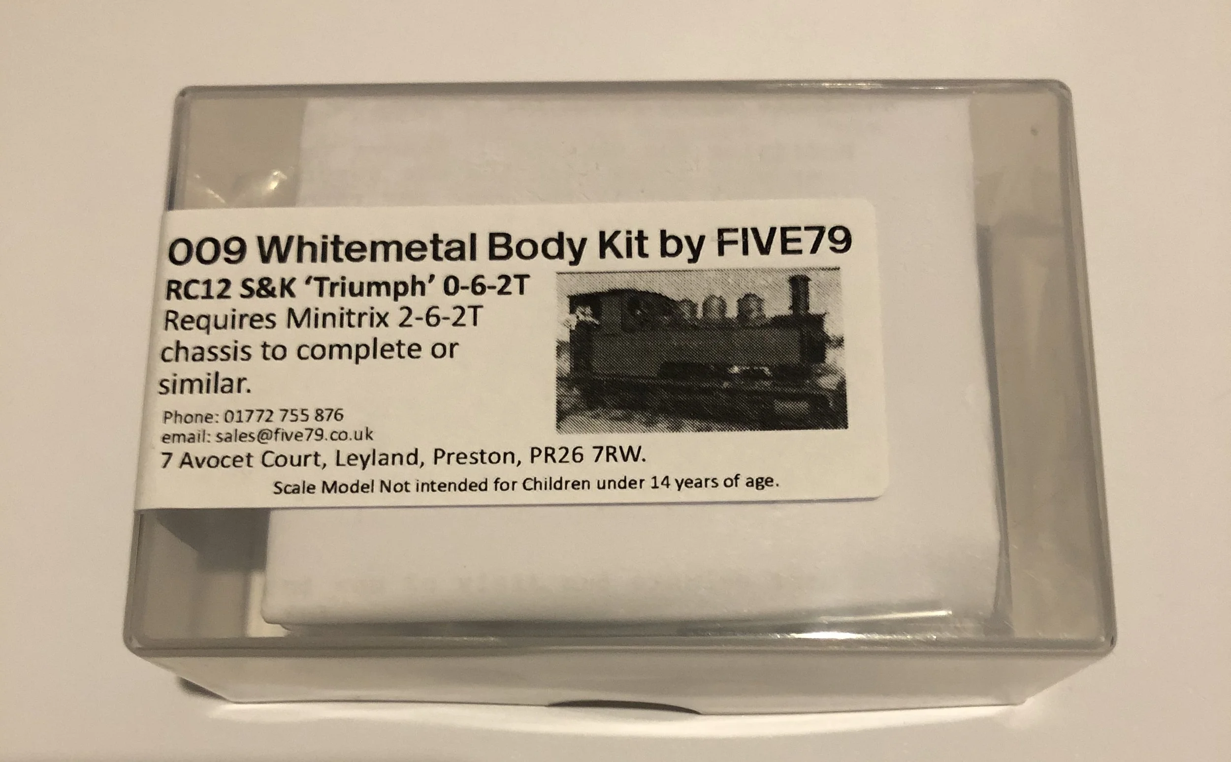 RC35 - Talyllyn 'Sir Haydn' 0-4-2 body kit — Chivers Finelines