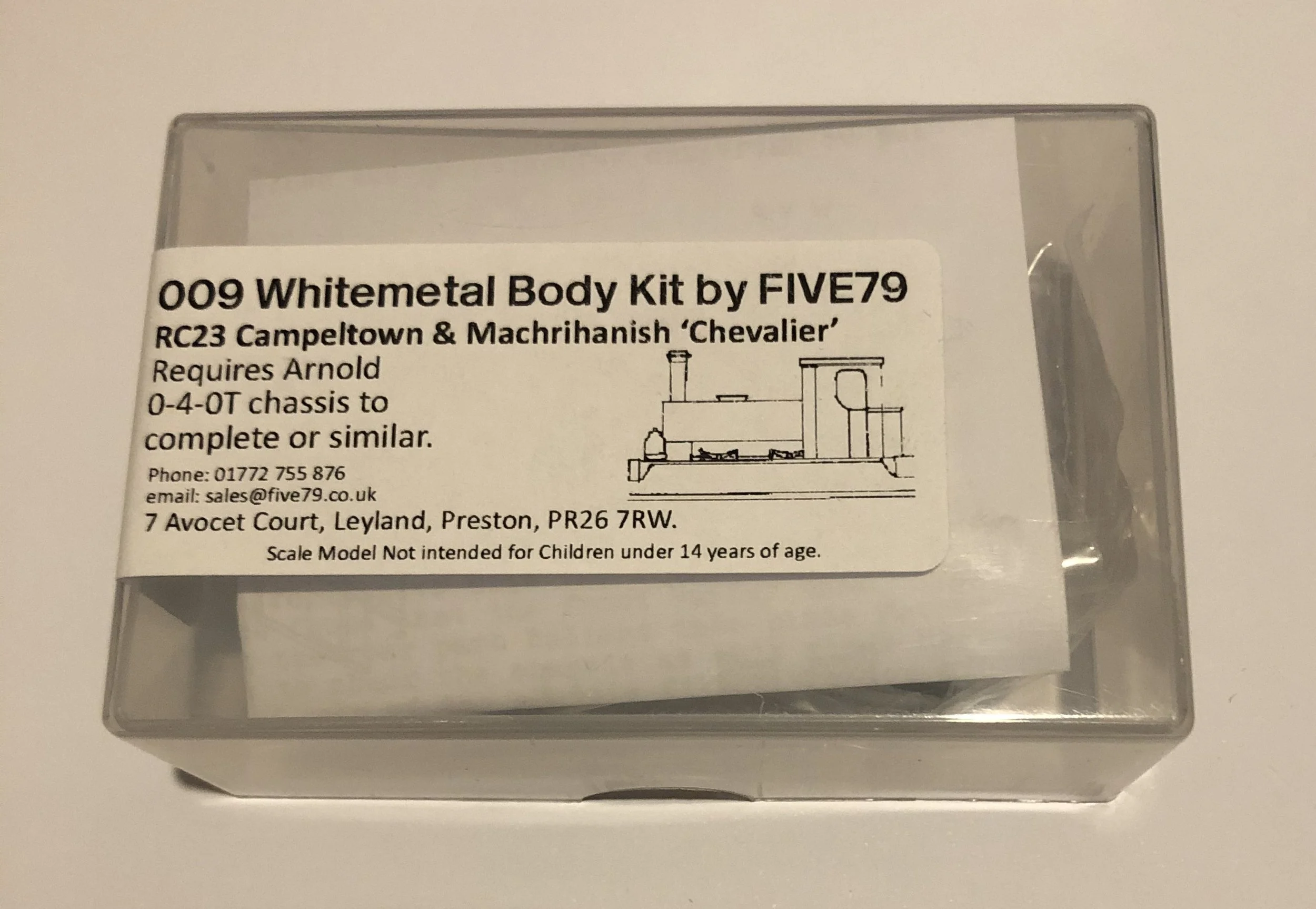 RC42 - John Fowler 0-4-0 body kit — Chivers Finelines