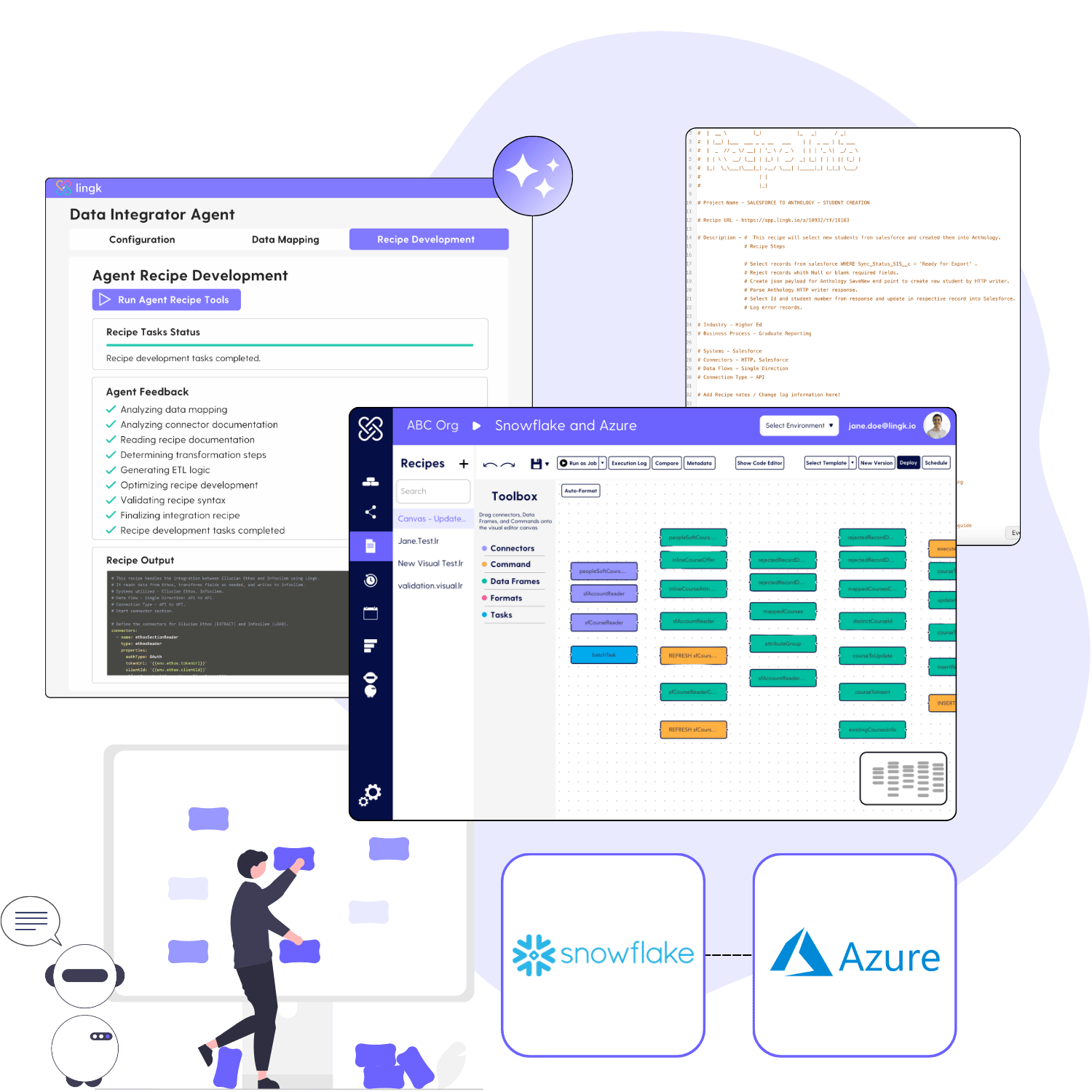 Snowflake and Azure Integration — Lingk