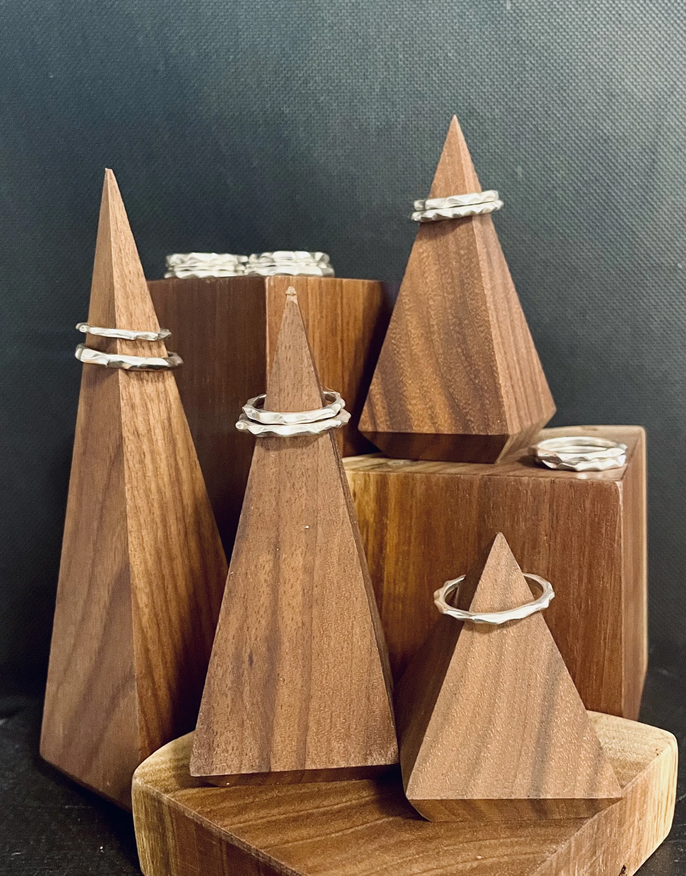 Cut Edge Stacking Rings — Netty Byrnes