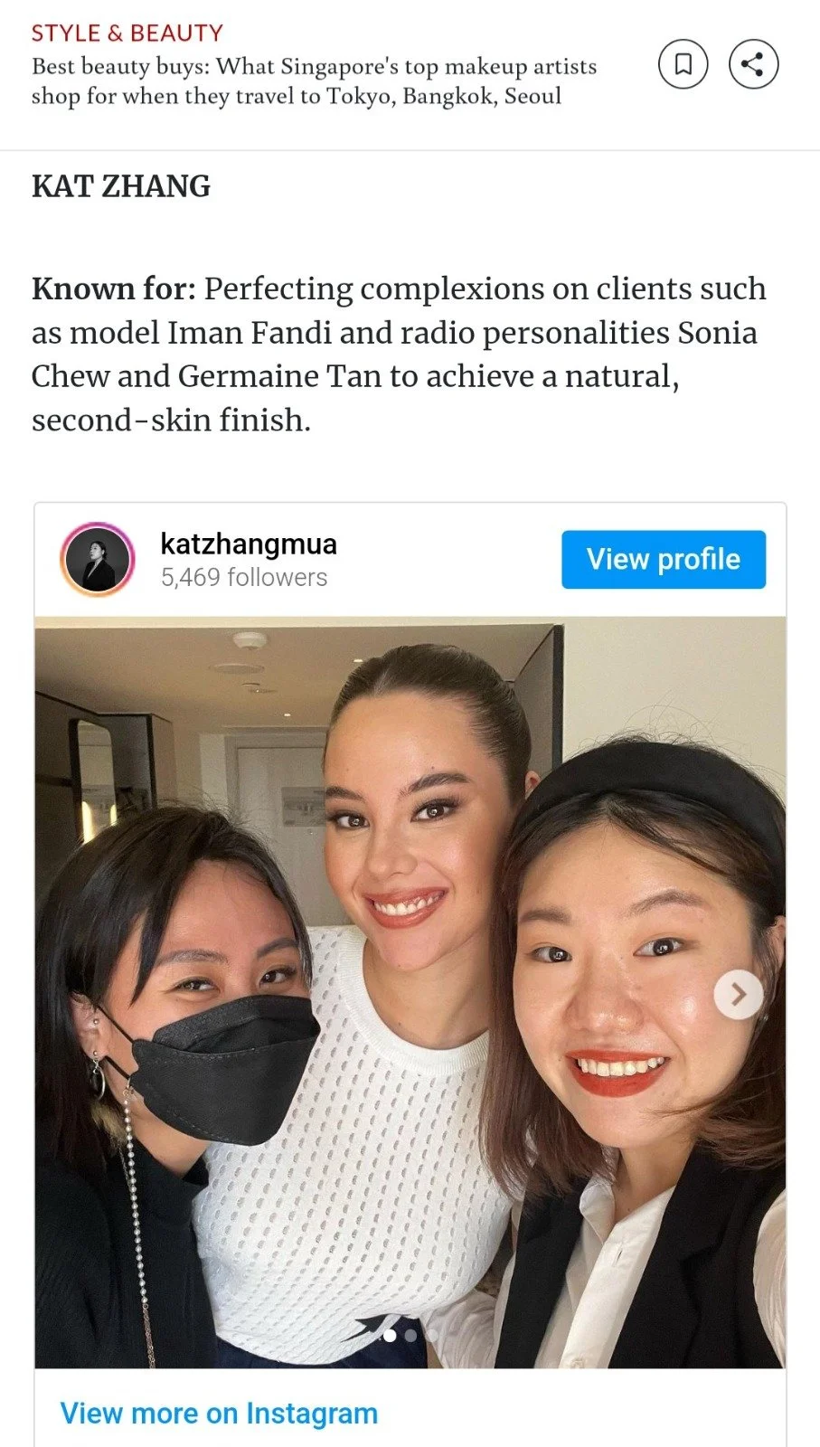 Kat Zhang of The Suburbs Studio, makeup artist in Singapore — The ...