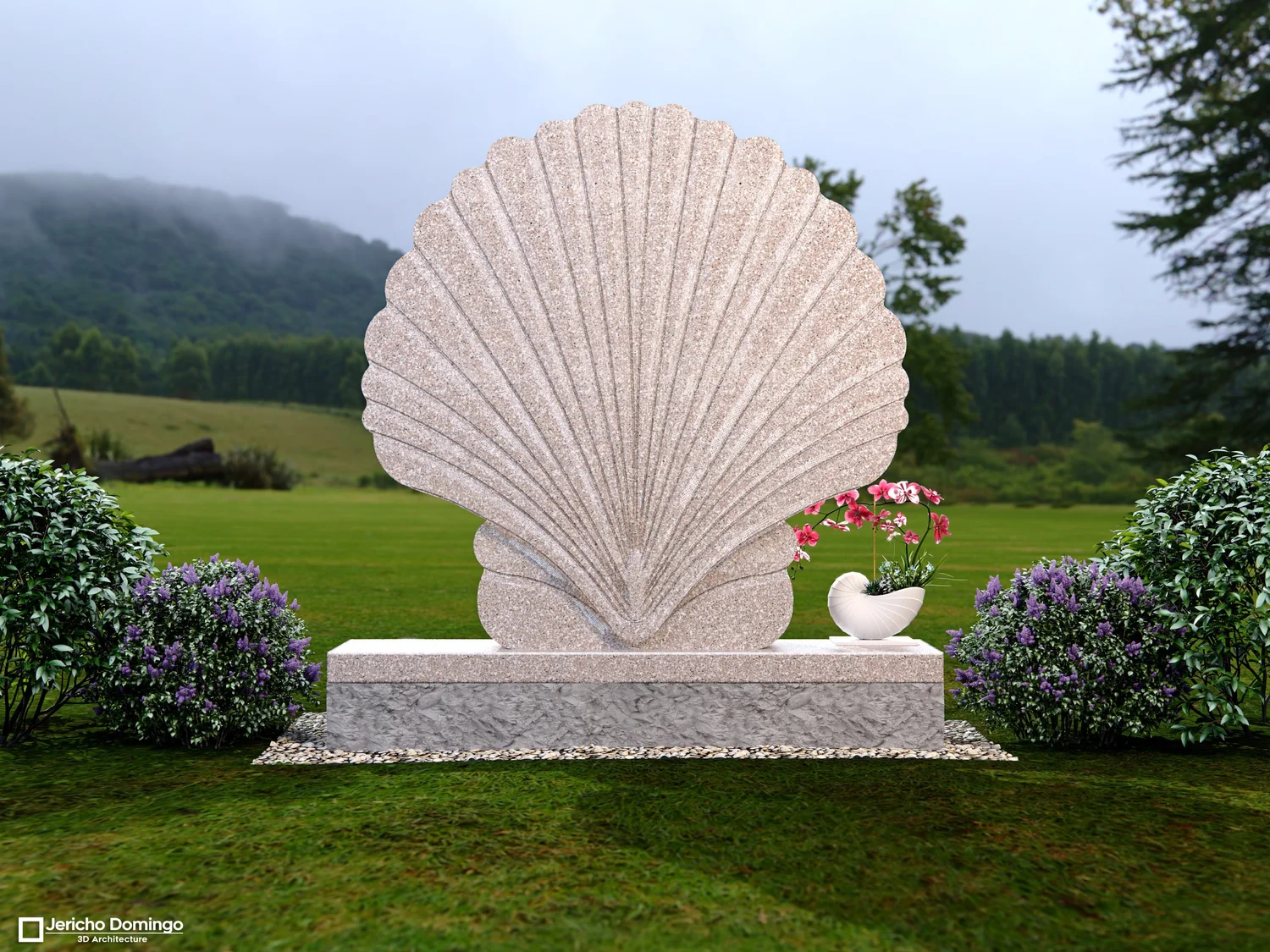 Jericho Domingo — Elegant Shell Monuments: Custom Granite Finishes for ...