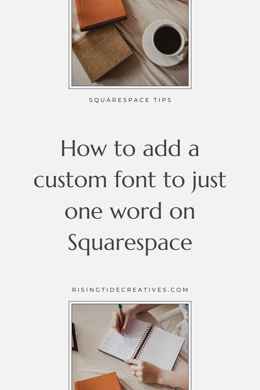 How to make one word a custom font on your Squarespace website