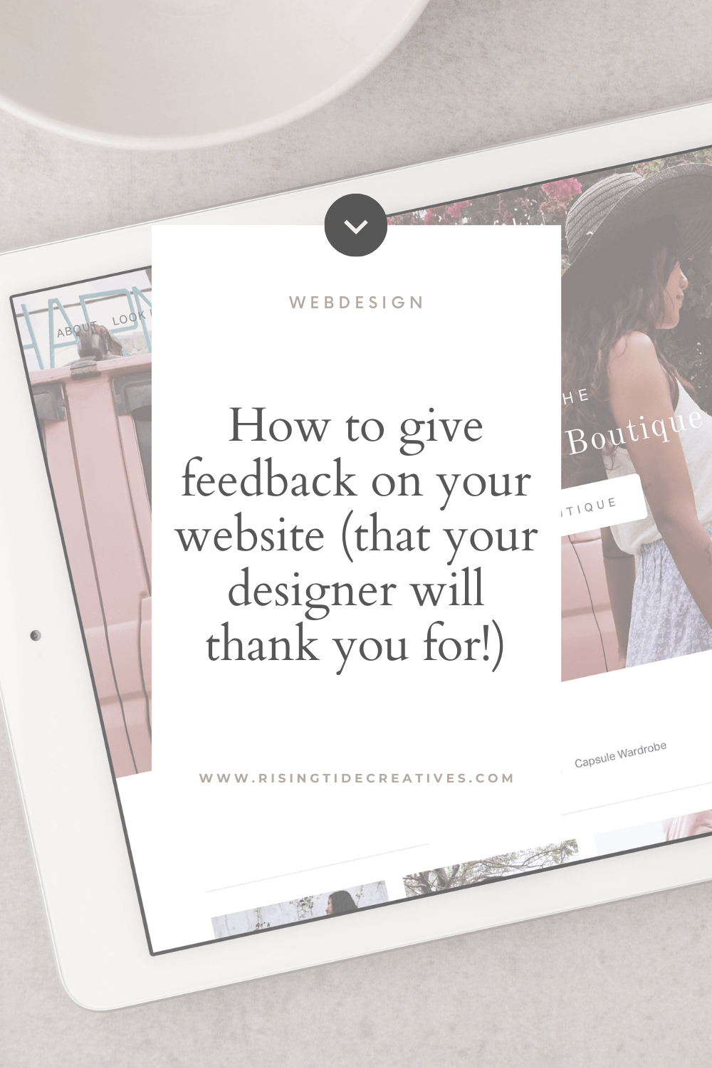 How to give feedback on website design