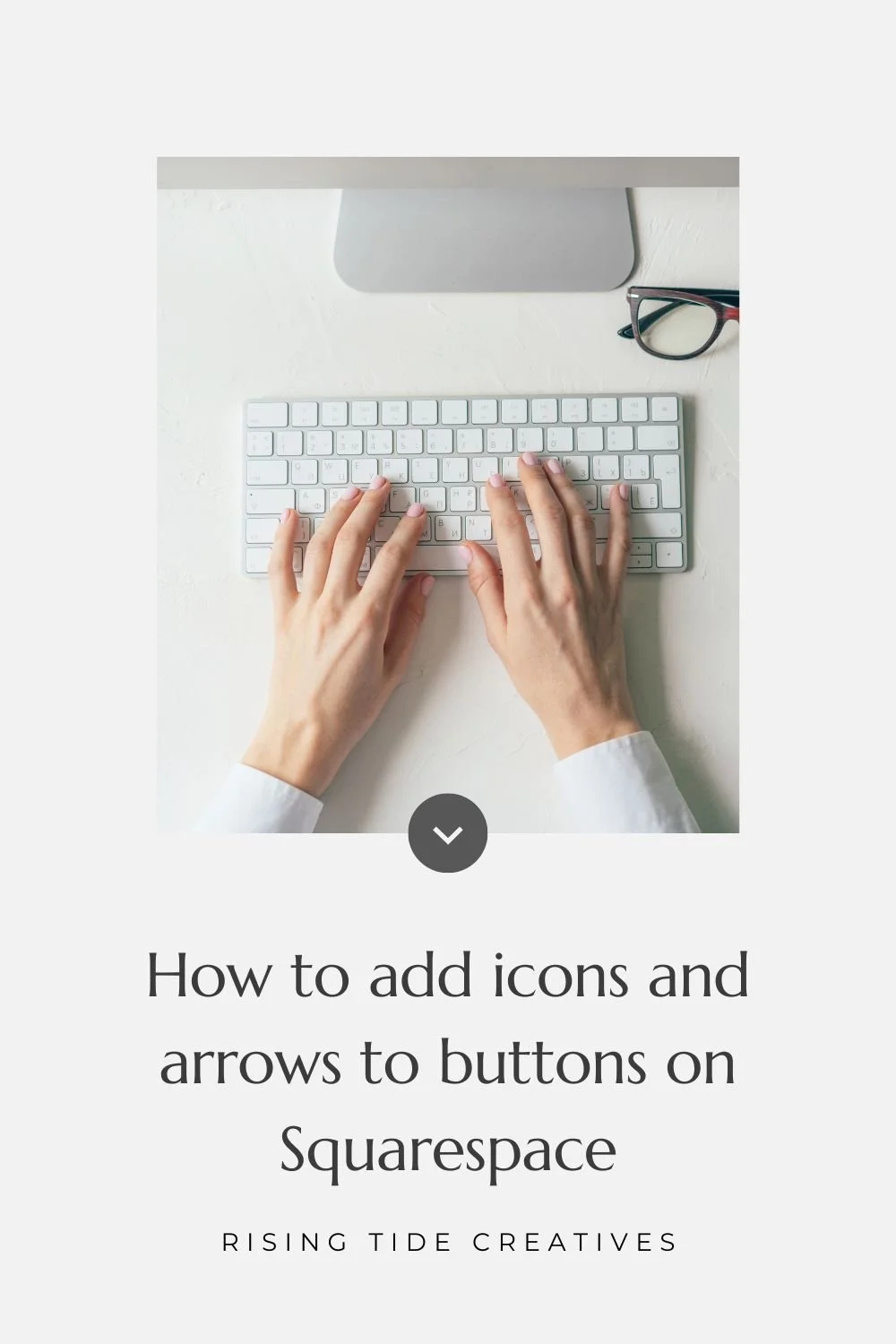 How to add an icon or arrow to the buttons on your Squarespace Website