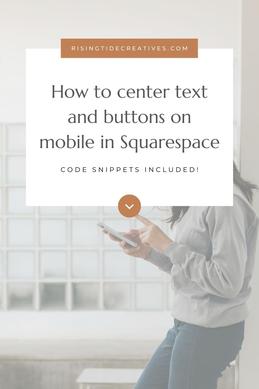 How to center text and buttons on mobile in Squarespace