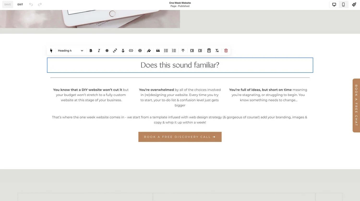 How to add text effects on Squarespace (no code needed!)