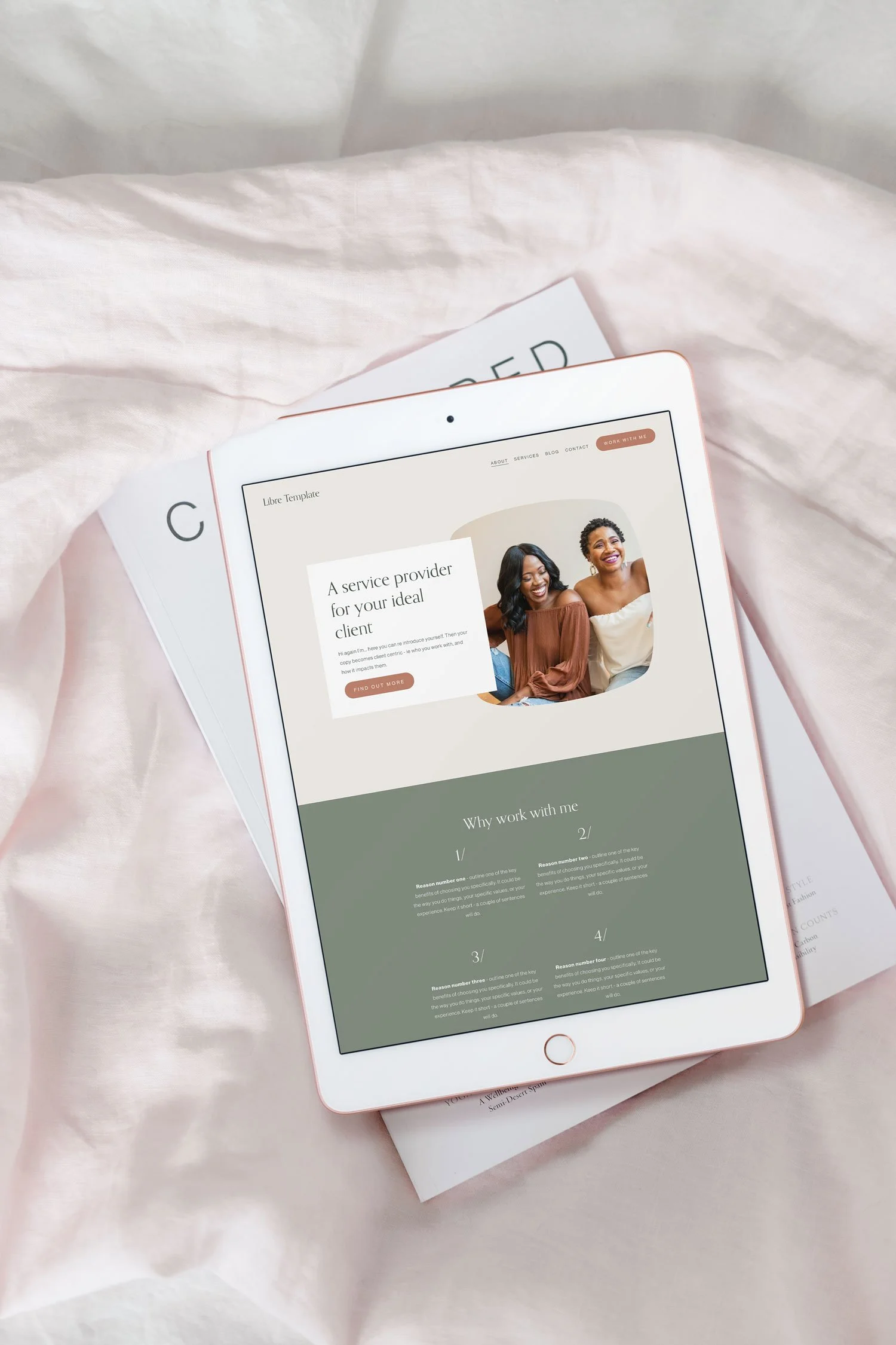 Free Template for Squarespace, Perfect for Small, Service Based Businesses