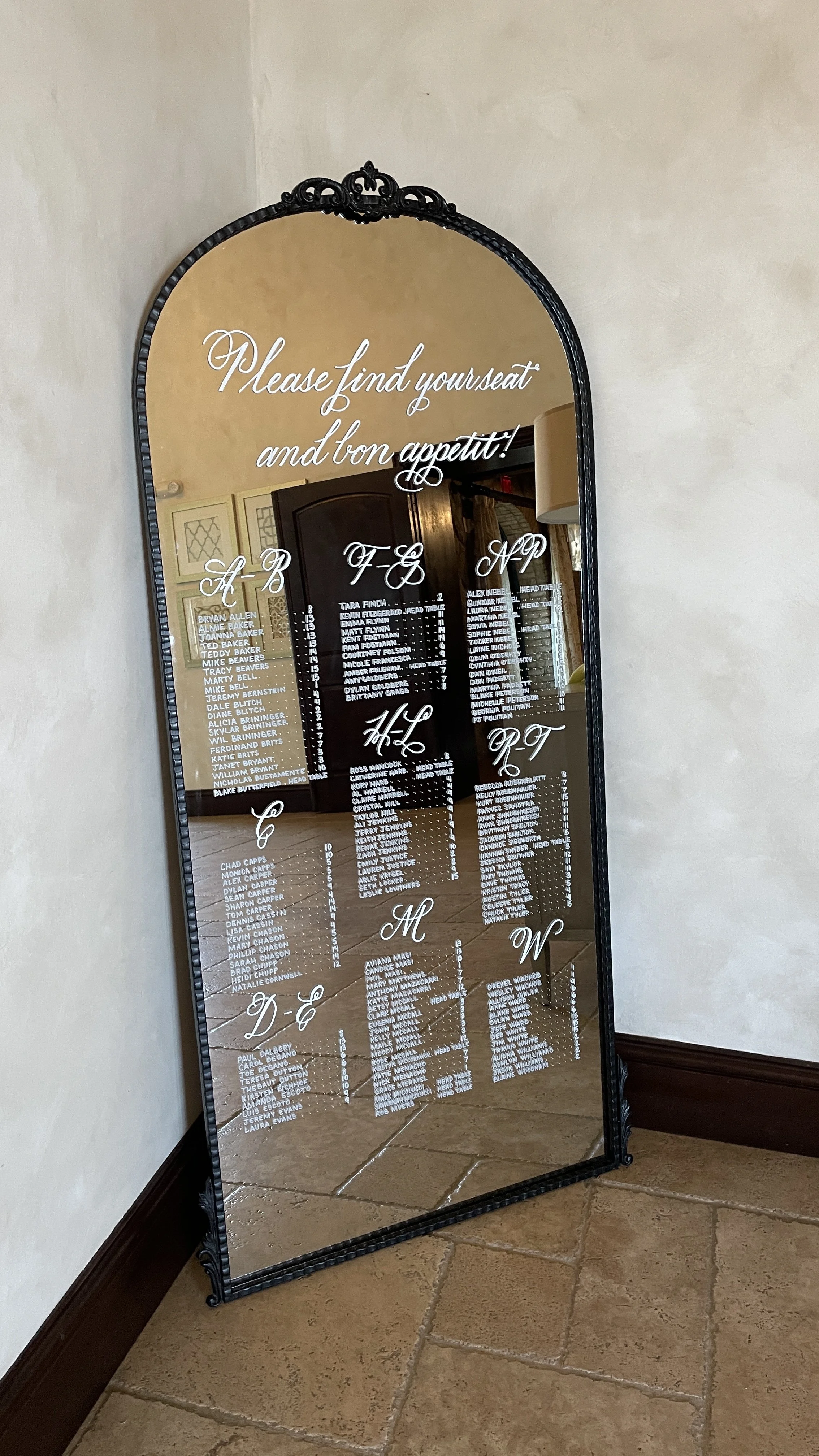 Mirror Rentals — Rosebud Calligraphy- Orlando Calligraphy and ...