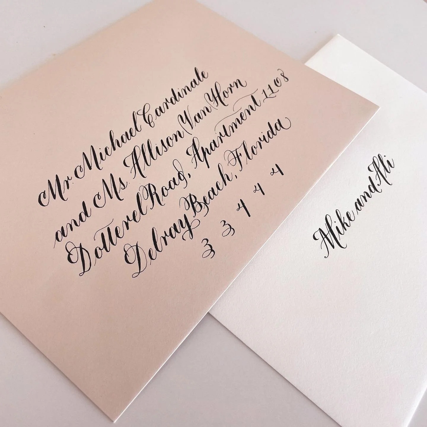 Rosebud Calligraphy- Orlando Calligraphy and Stationery Design