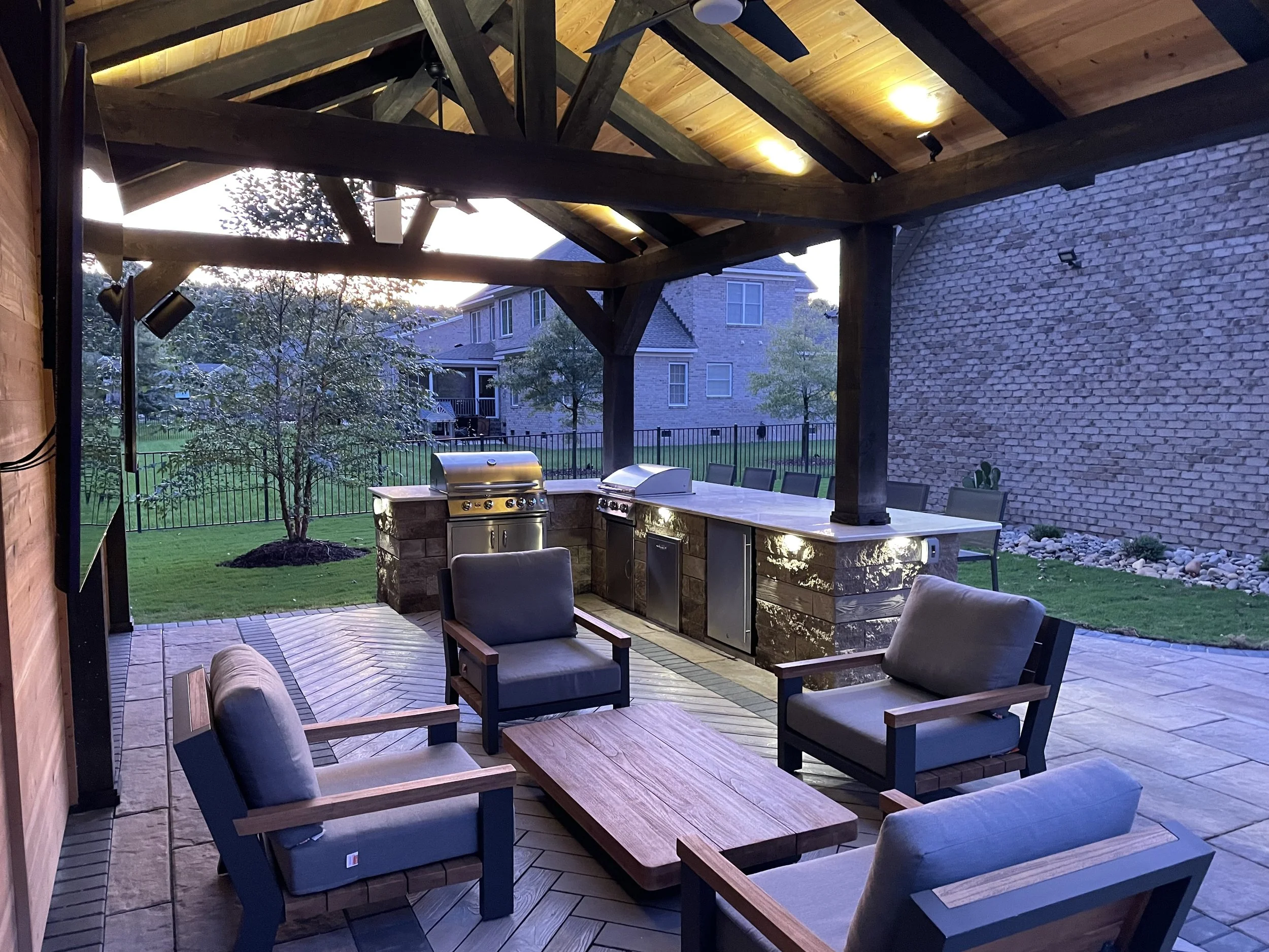 Outdoor Kitchens in Maple, Crawford Township, NC | Evolve Design Build LLC