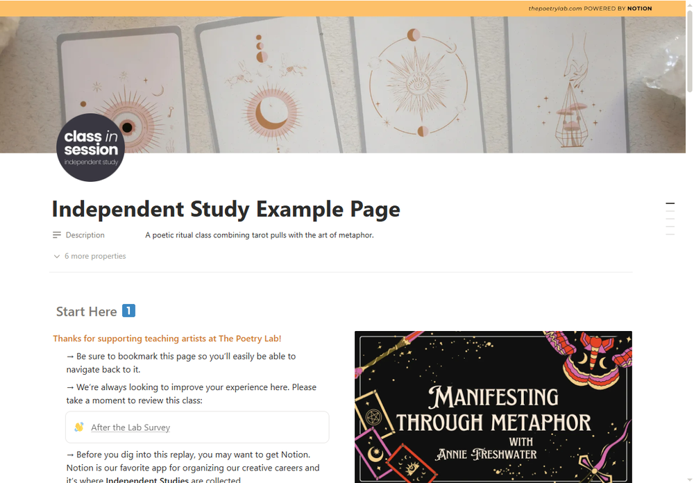 Independent Study — The Poetry Lab
