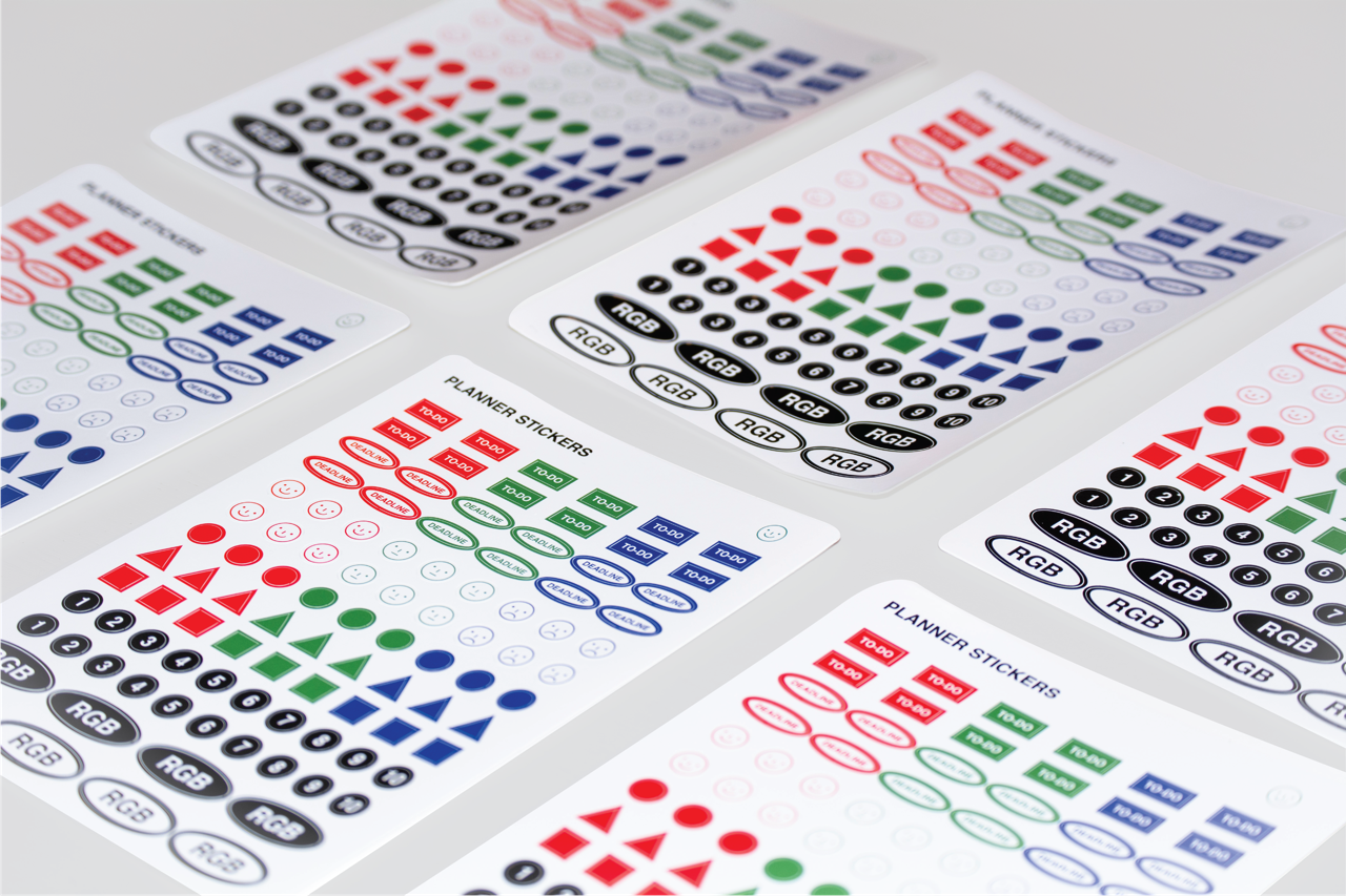 RGB Made With Love Stickers — RGB Paper
