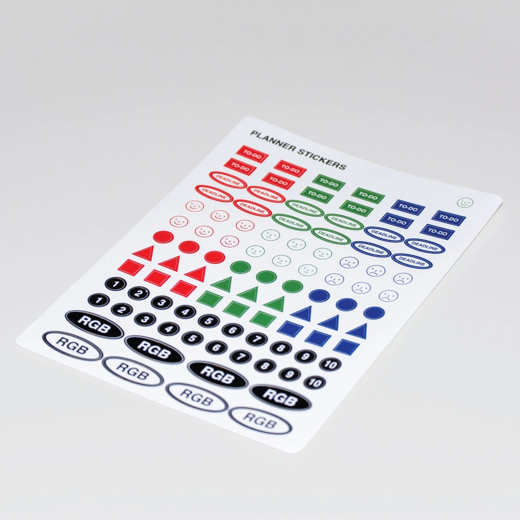RGB Made With Love Stickers — RGB Paper