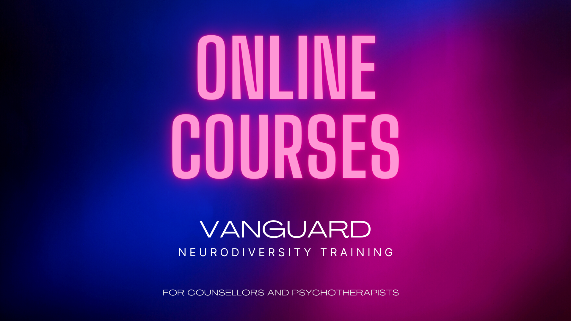 Vanguard Neurodiversity Training