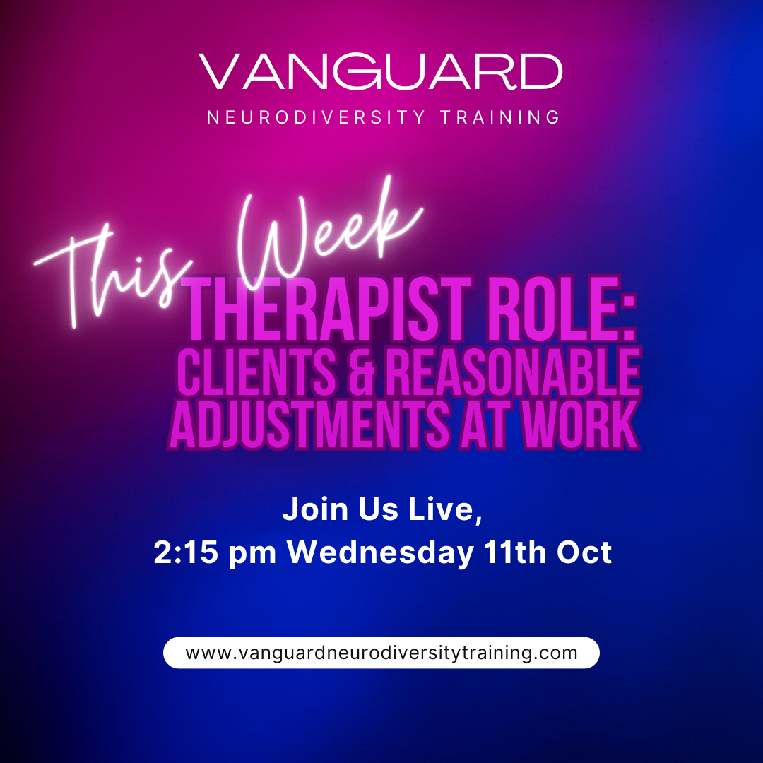 Upcoming Events — Vanguard Neurodiversity Training