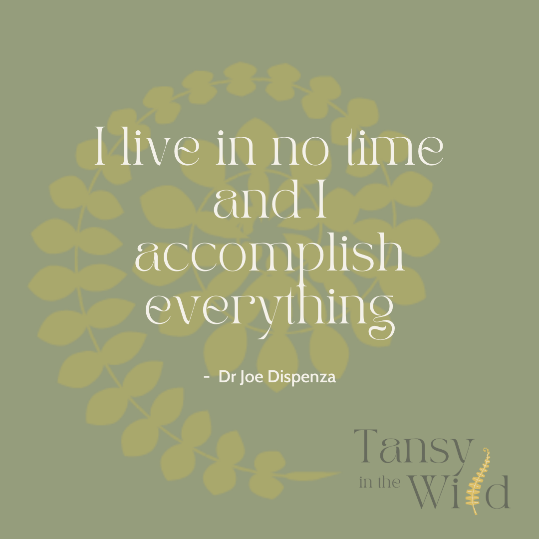 Becoming more time affluent — Tansy in the Wild