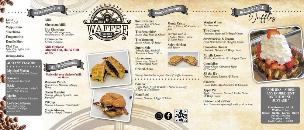 MENU — WAFFEE STATION