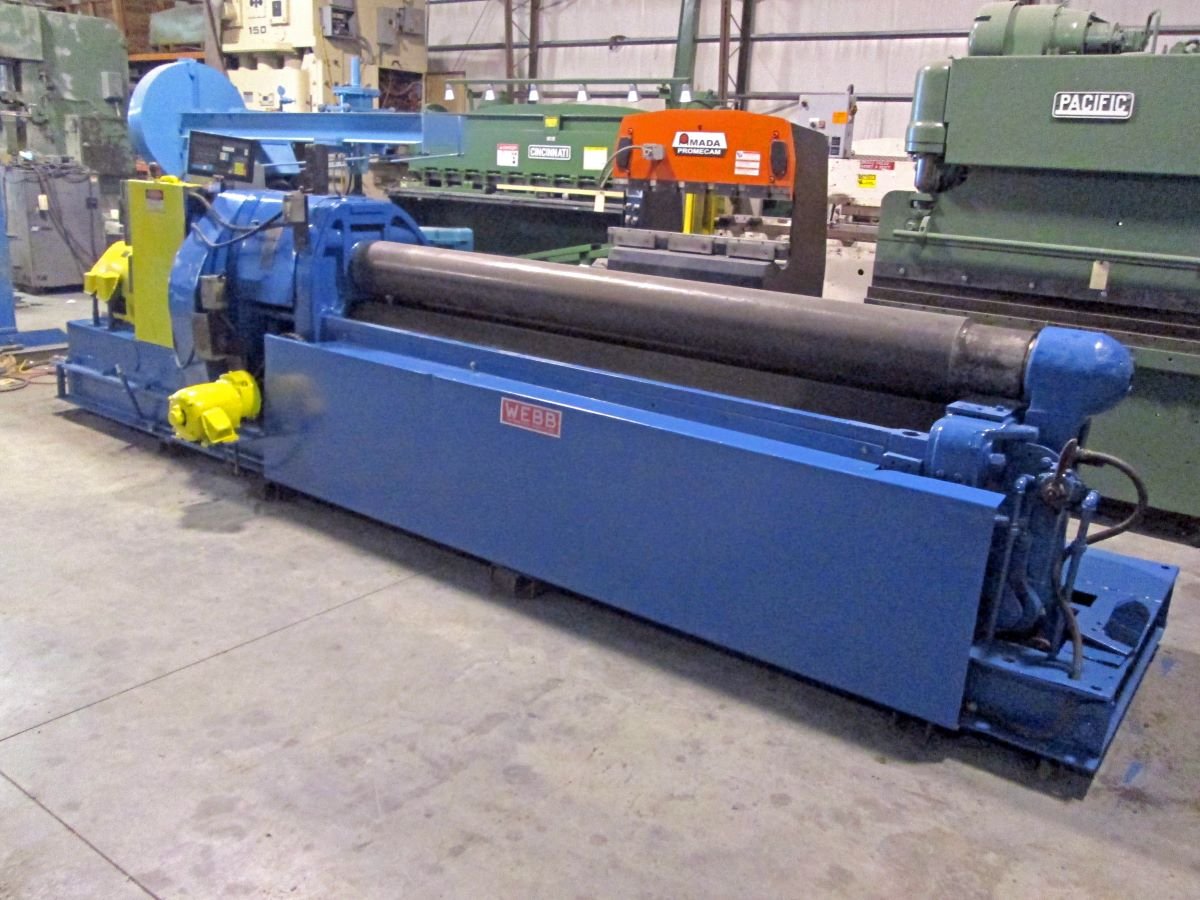 Machinery For Sale | Used 3/8" x 8' Plate Bending Roll, Webb, Model 6L ...