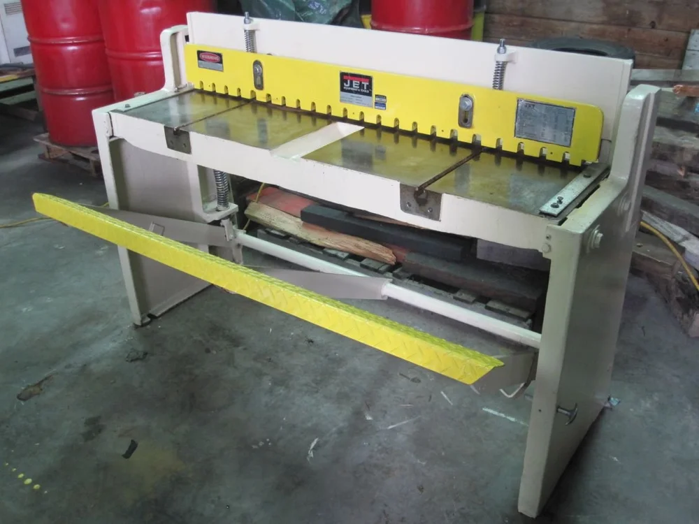 Machinery For Sale | Used 16 gauge x 52" Foot Shear, Jet, Model FS-1652 ...