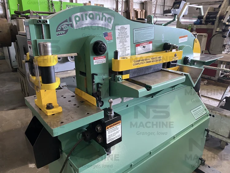 50 ton Piranha Hydraulic Ironworker | Model P50 For Sale — NS Machine