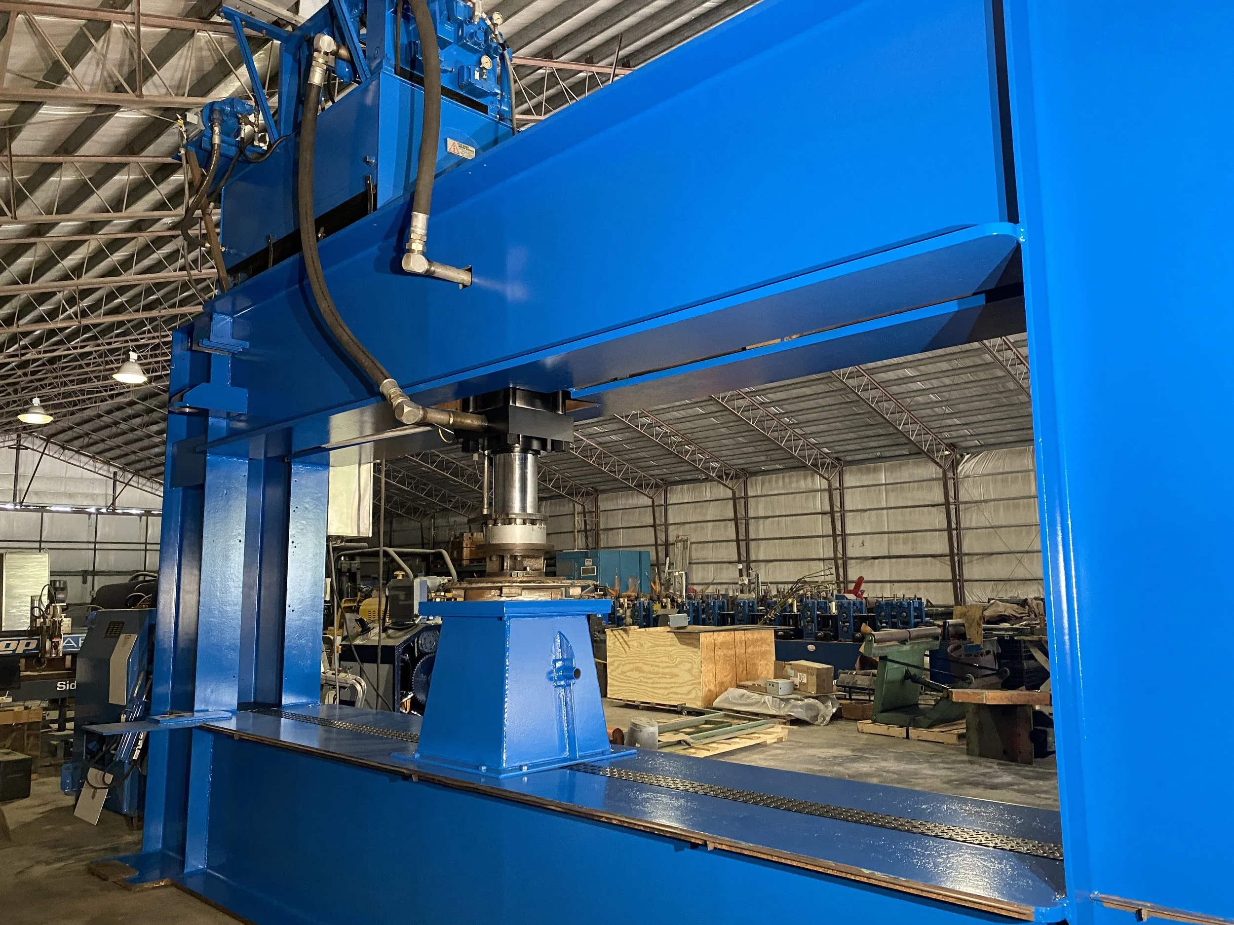 100 ton Letco Dishing Press | 1/2” x 16’ Capacity — NS Machine