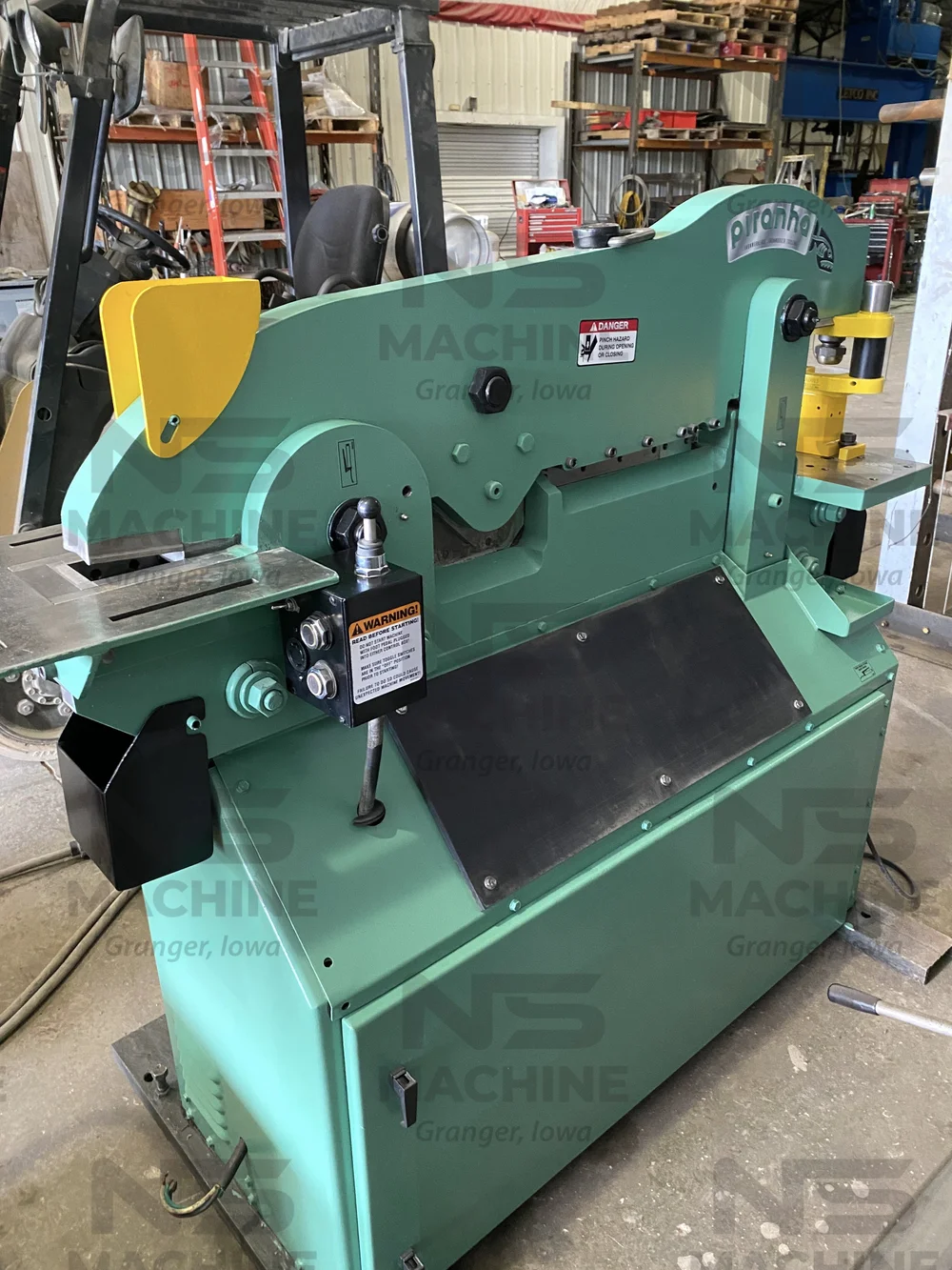 50 ton Piranha Hydraulic Ironworker | Model P50 For Sale — NS Machine
