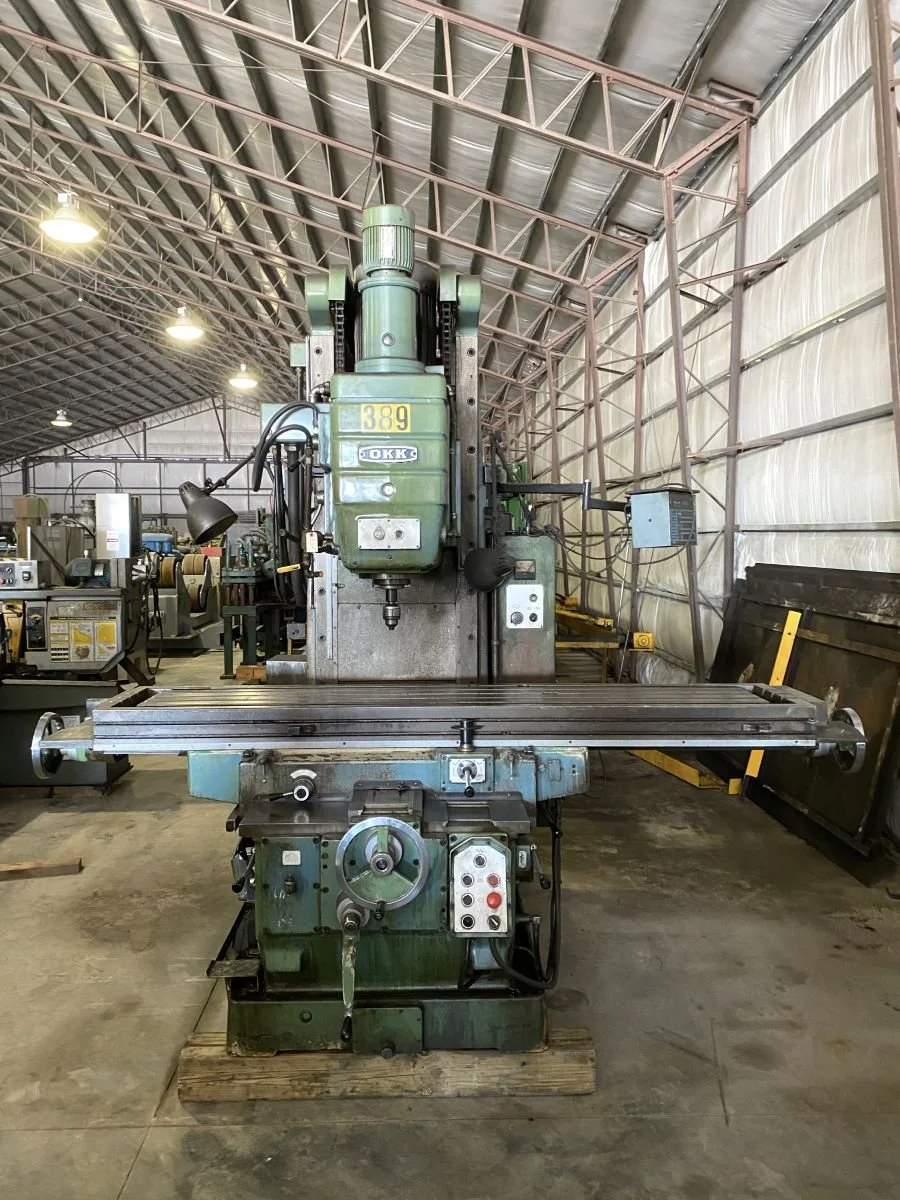 Used 17-3/4″ x 88-1/2″ OKK Vertical Bed Mill | Model MH-5VJ - 13628 ...
