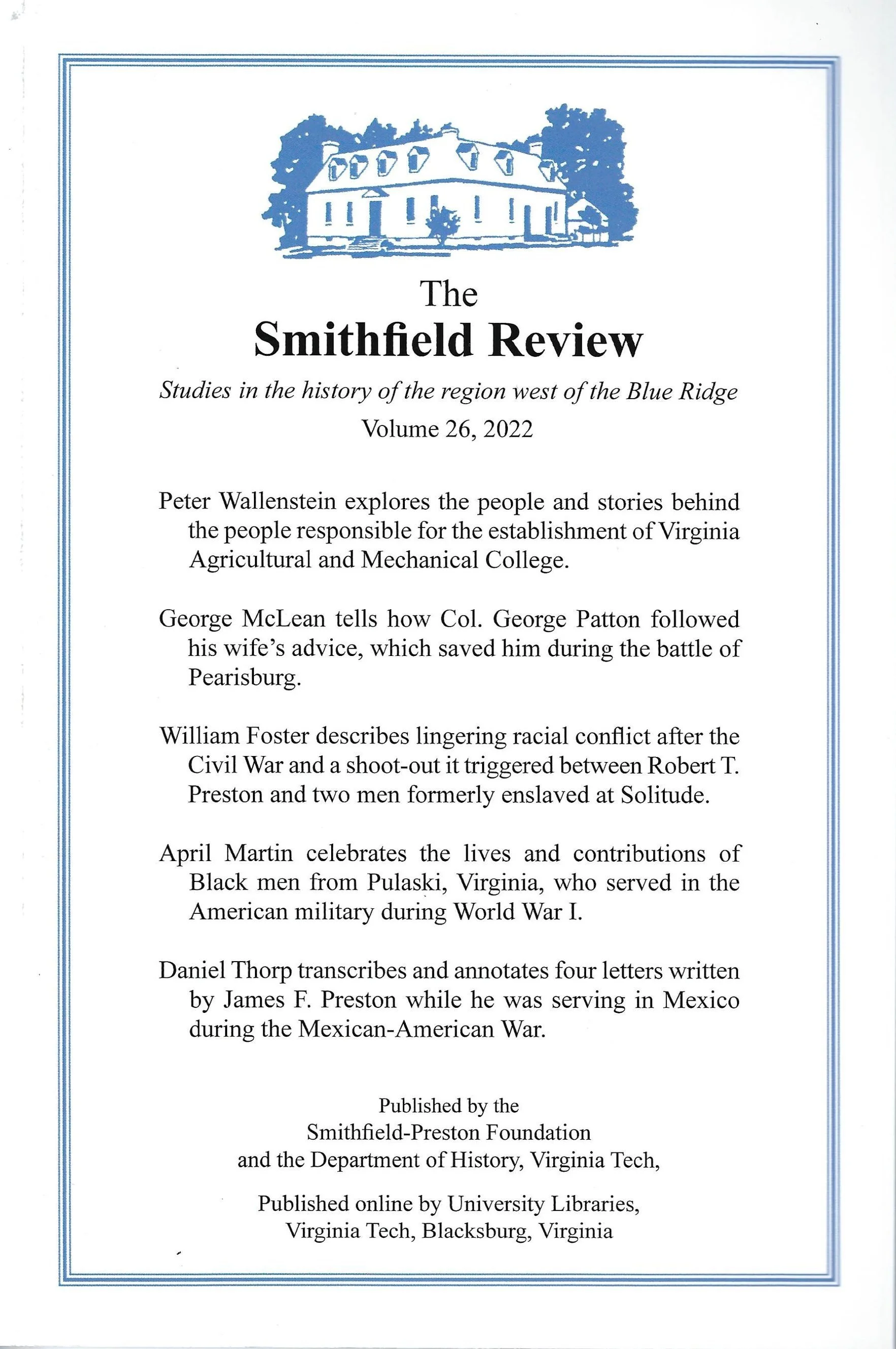 Order Smithfield Review — Smithfield