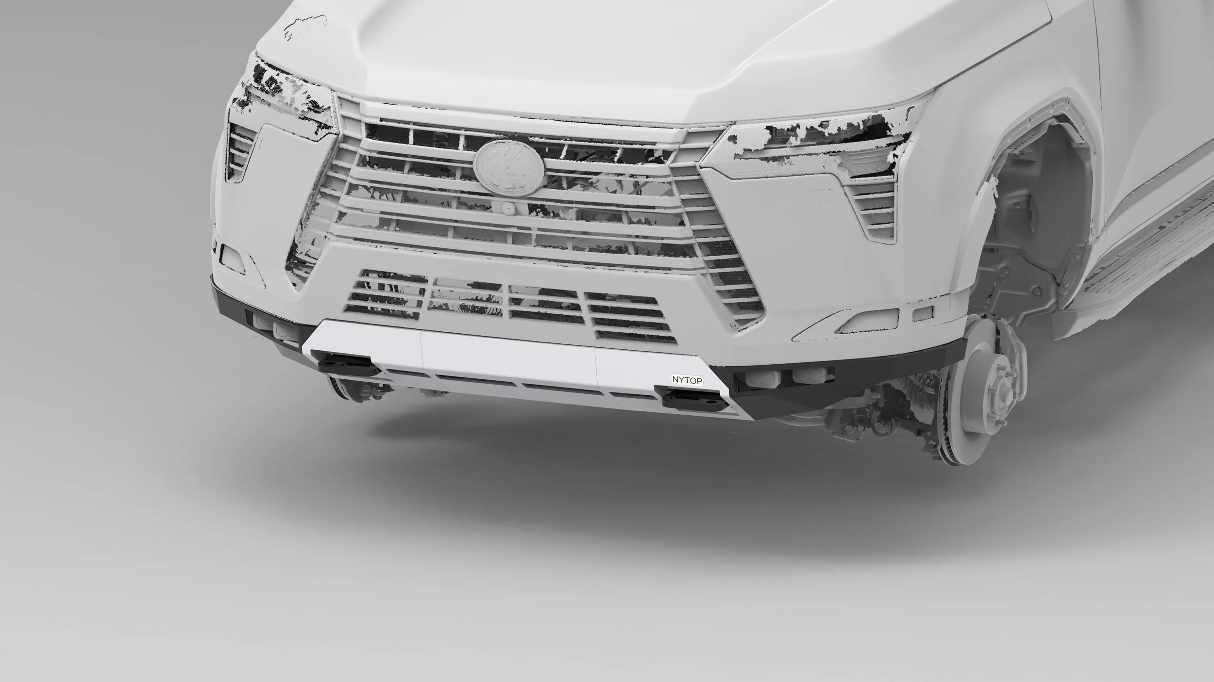 2024 Current Lexus Gx550 Front Hybrid Bumper — Nytop Not Your Typical