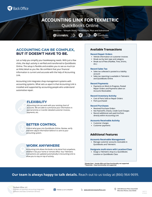 Accounting Link Online — Back Office - Accounting Automation