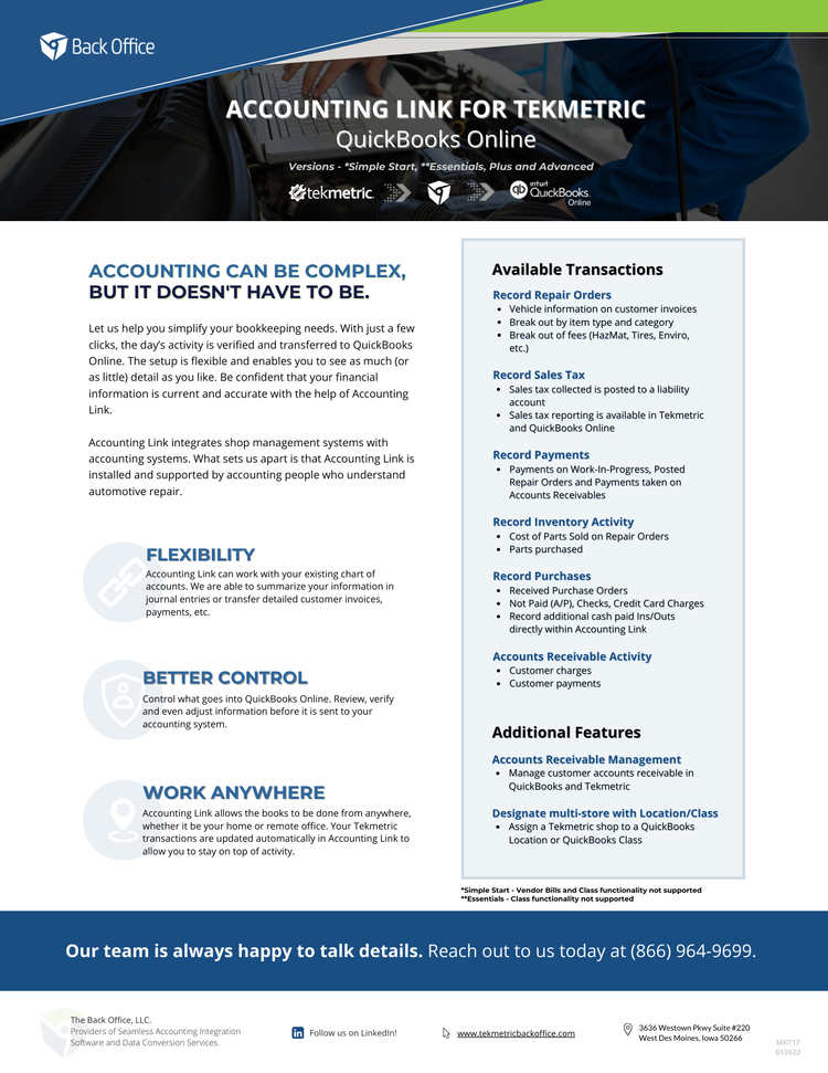 Accounting Link Online — Back Office - Accounting Automation