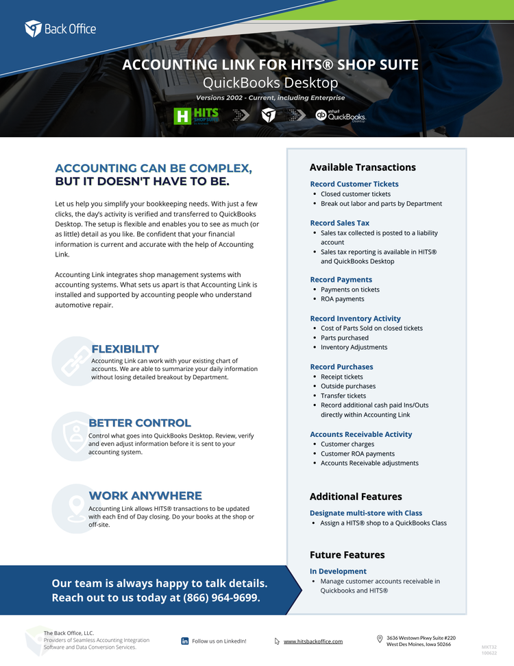 Accounting Link Desktop — Back Office - Accounting Automation