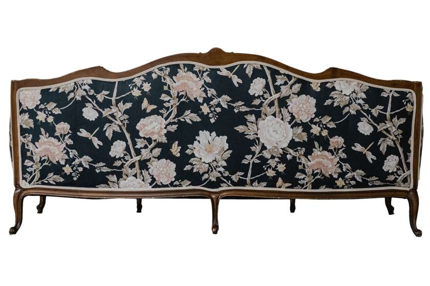 The Gallery Hand-Painted Floral Sofa — Distressed Rentals