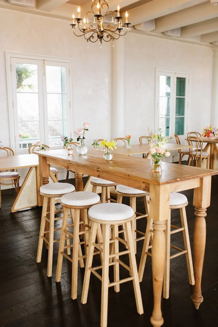 Cane Cabaret Tables — Distressed Rentals