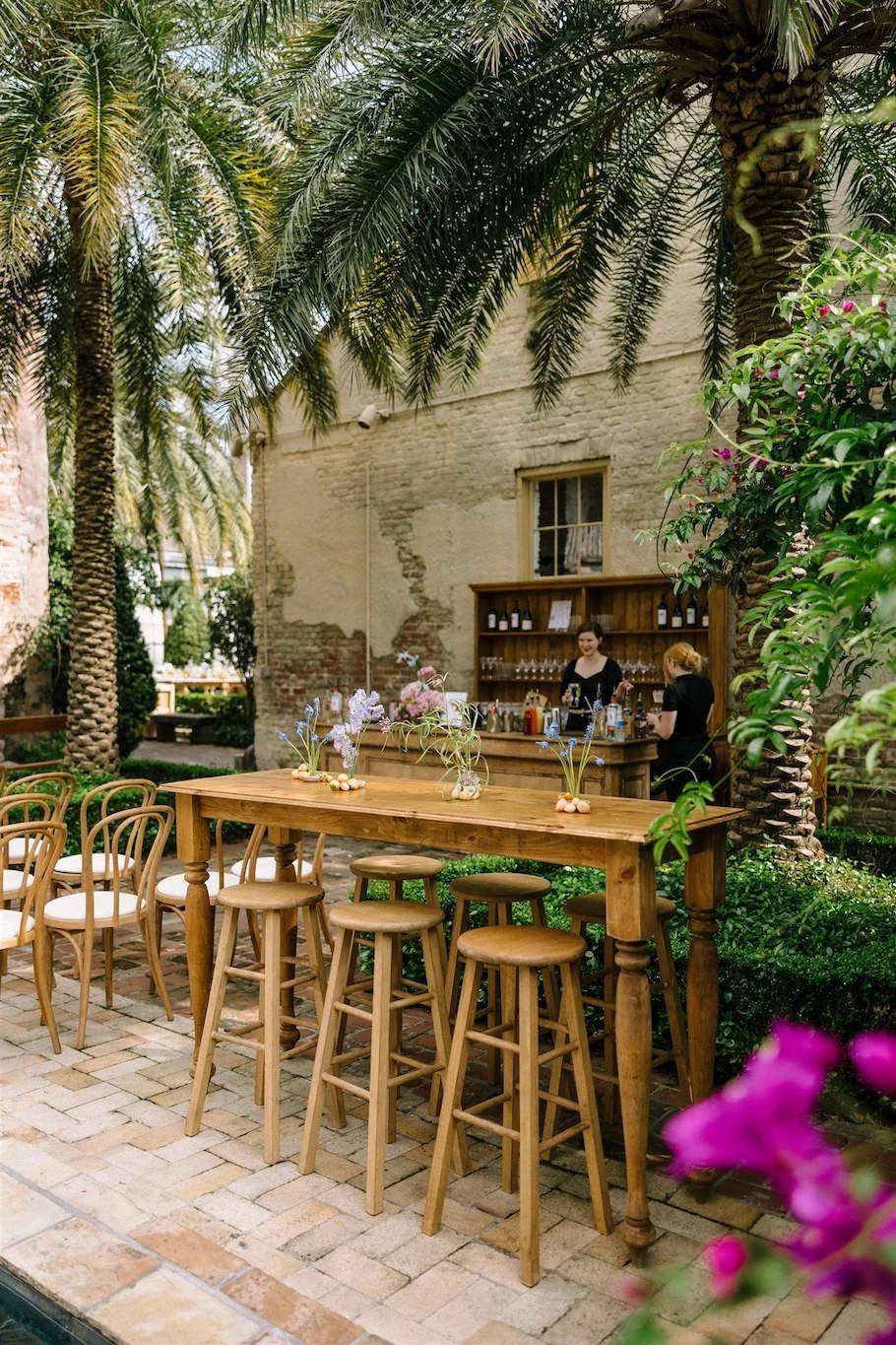 Cane Cabaret Tables — Distressed Rentals